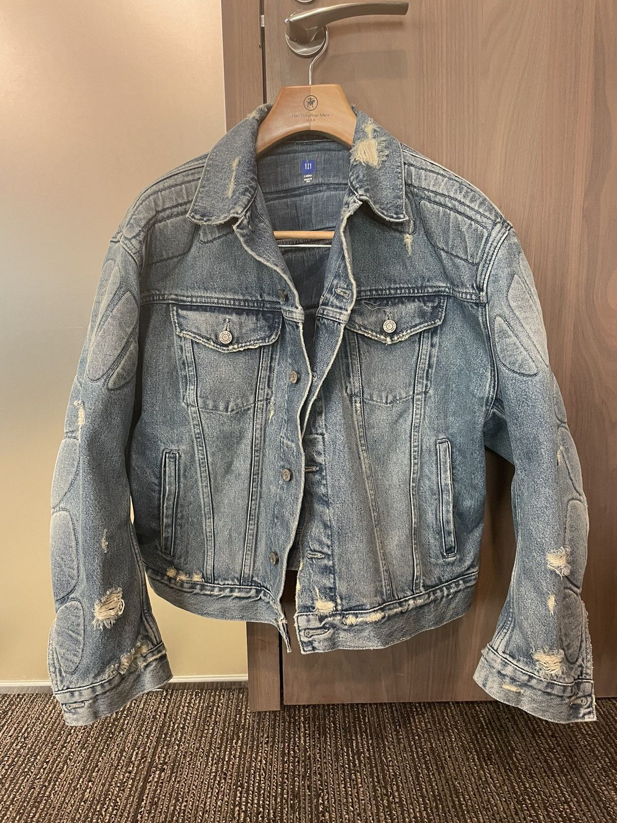 Gap × Kanye West Yeezy x Gap x Balenciaga Denim Jacket | Grailed