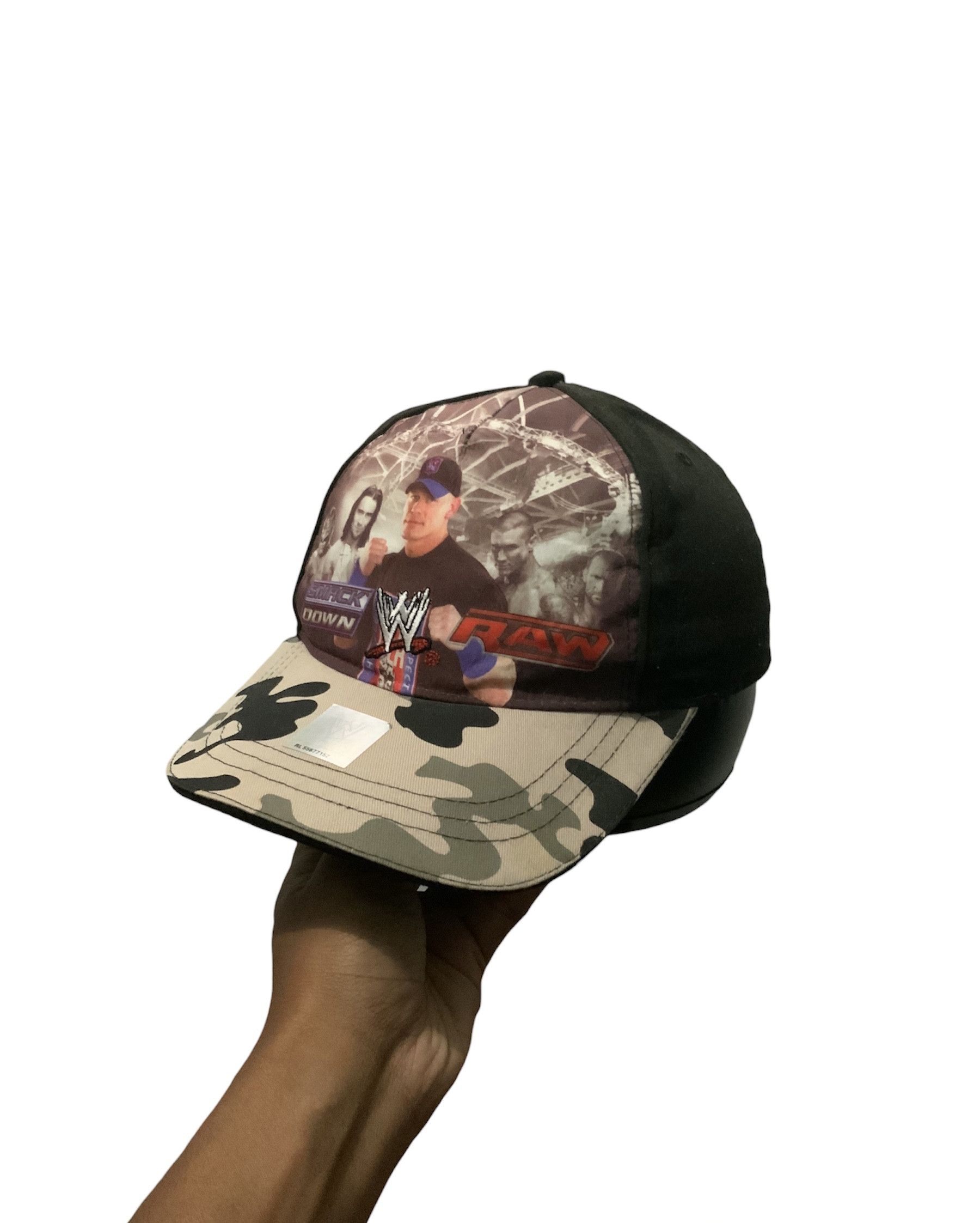 Vintage Vintage Smack Down vs RAW WWE Camo Archive Hat | Grailed
