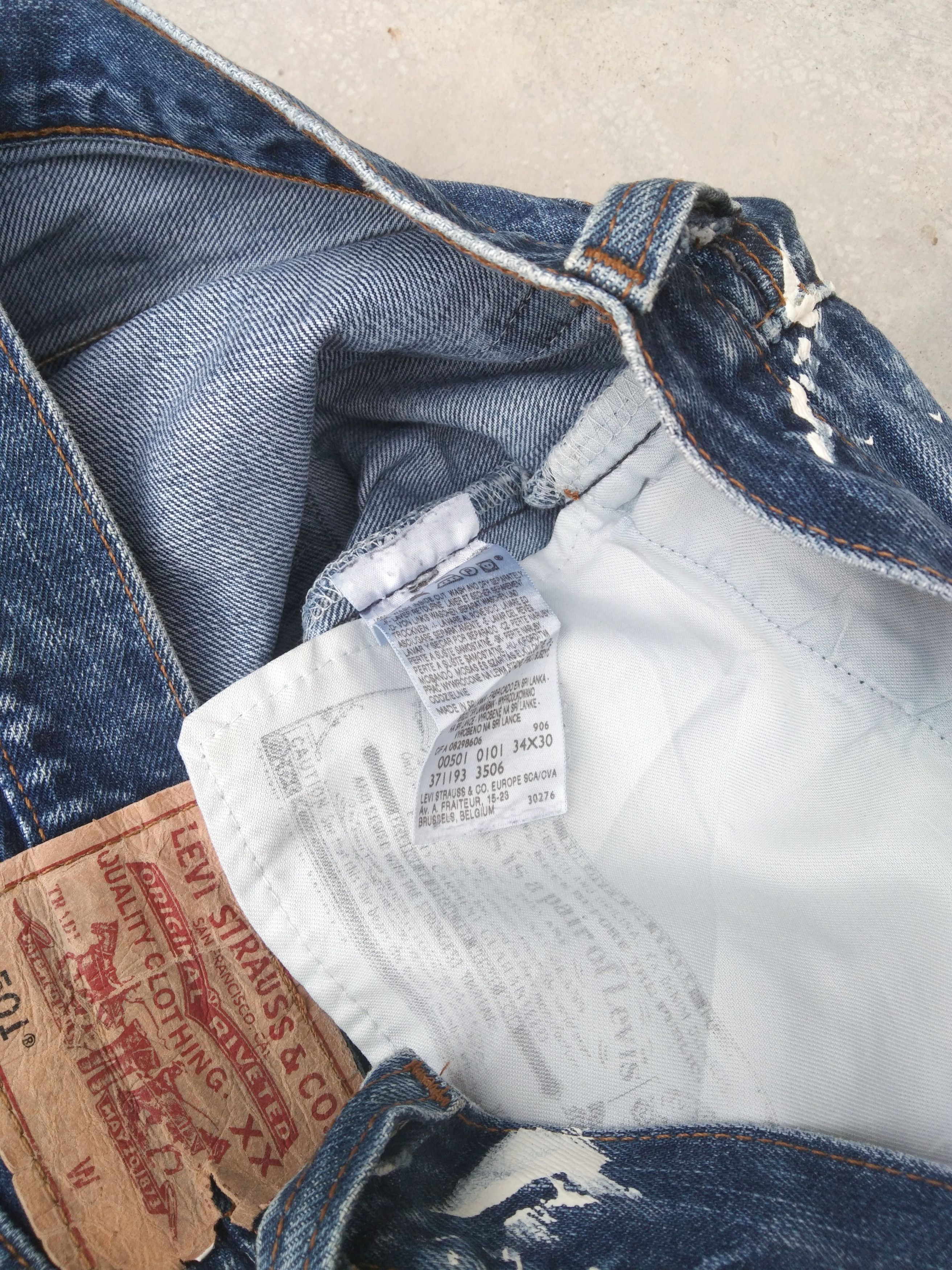 Vintage Vintage Levi's 501 Distressed Painter Jeans 34x30 | Grailed