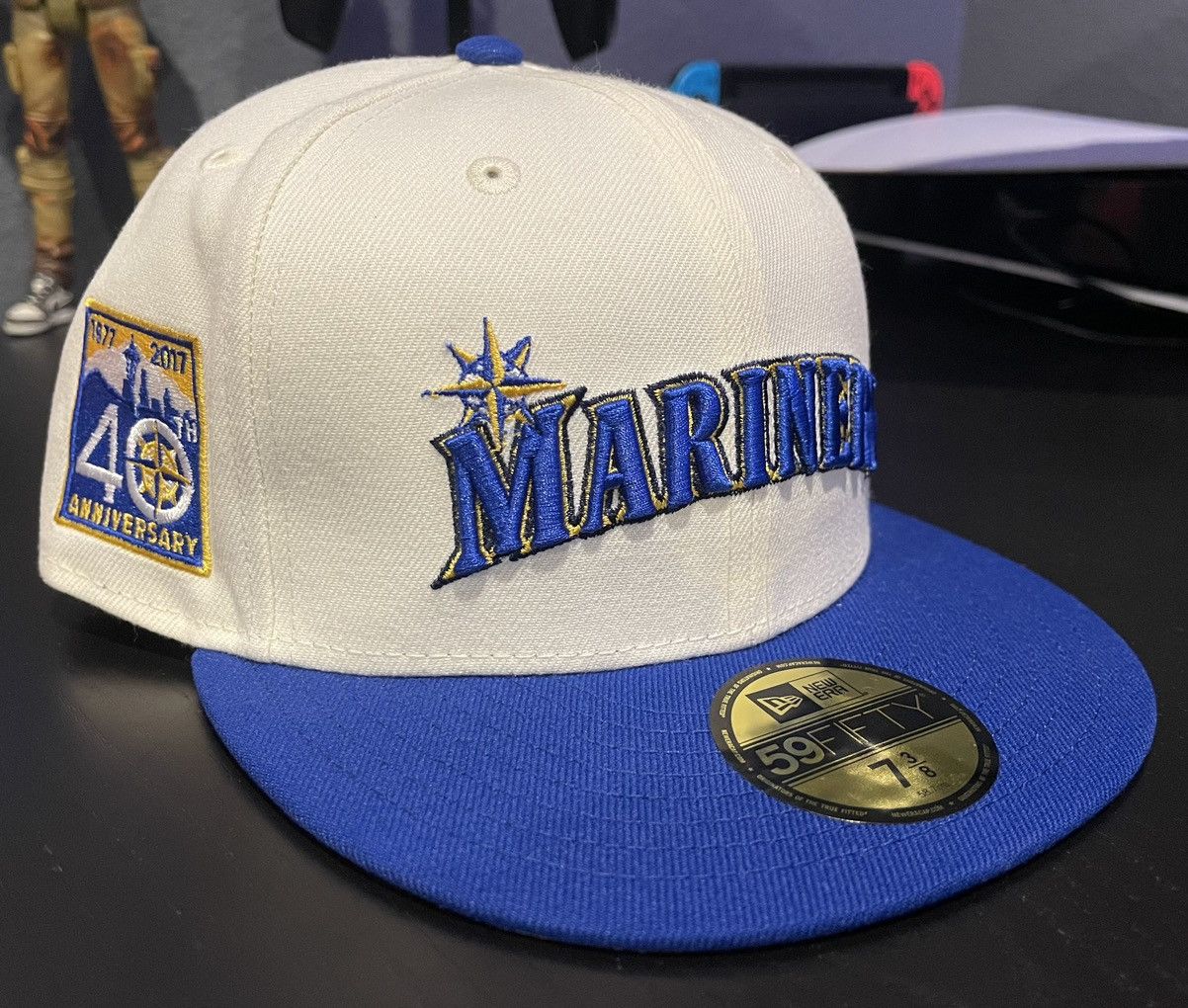 New Era 7 3/8 - Fan Treasures Cream Seattle Mariners Wordmark Script ...