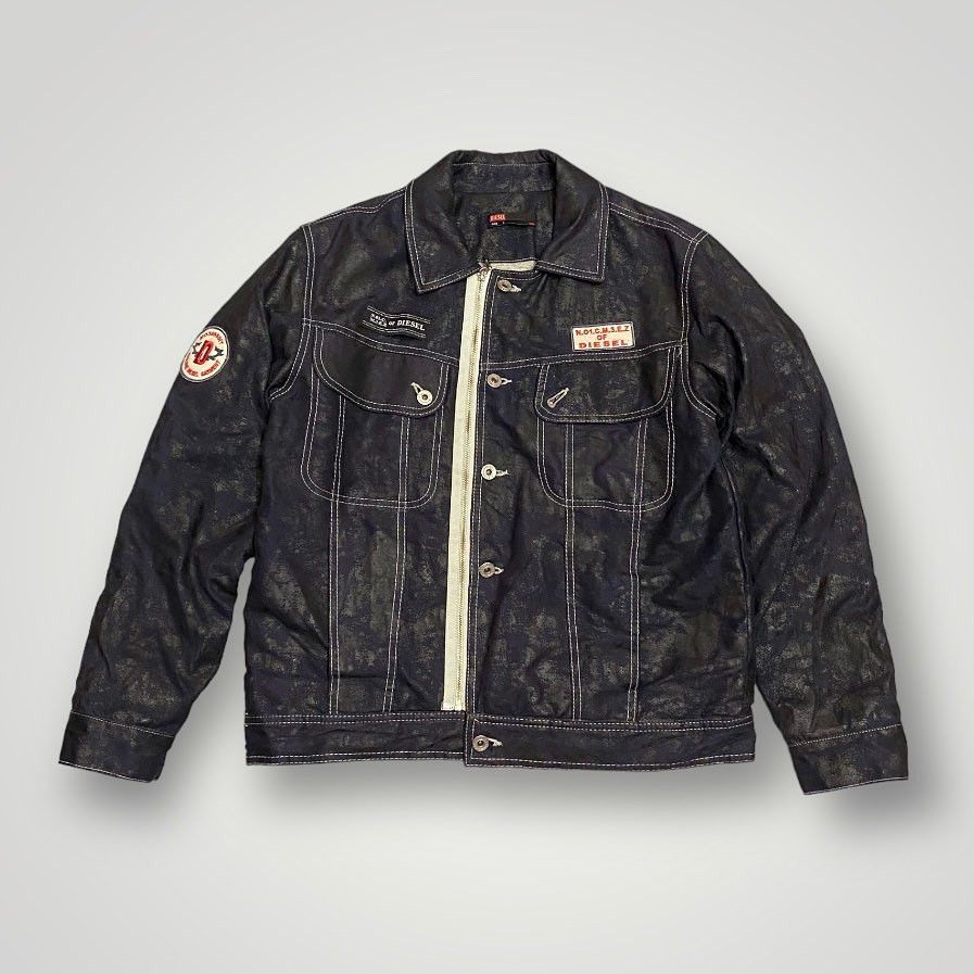 Diesel Vintage Diesel made in italy waxed industrial jacket | Grailed