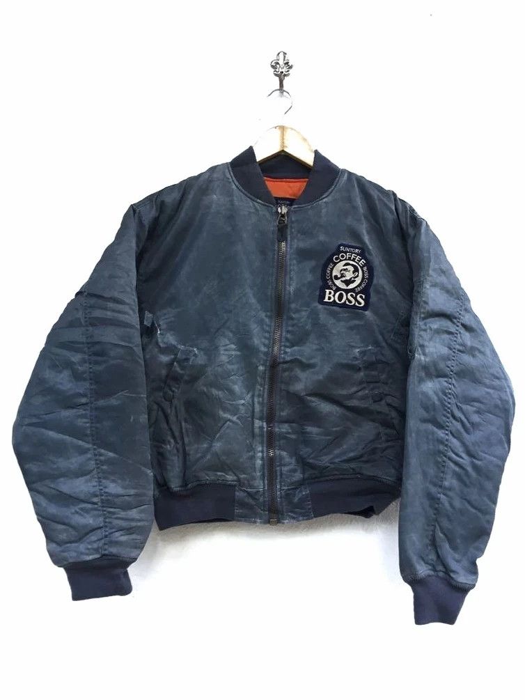 Bomber Jacket × Japanese Brand × Vintage SUNTORY COFFEE BOSS BOMBER ...
