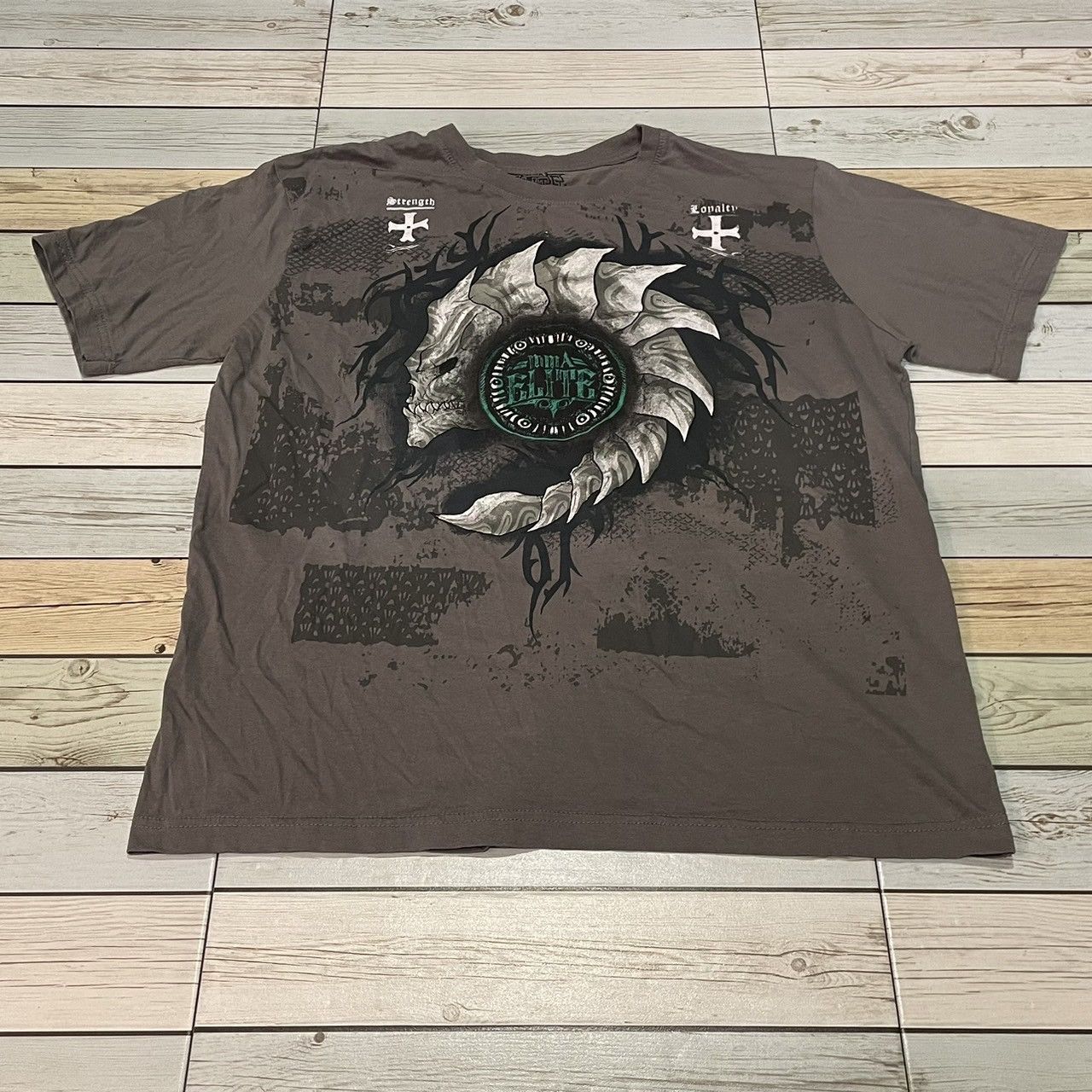 Affliction × Streetwear × Ufc MMA Elite UFC Wing Skulls Y2K Affliction ...