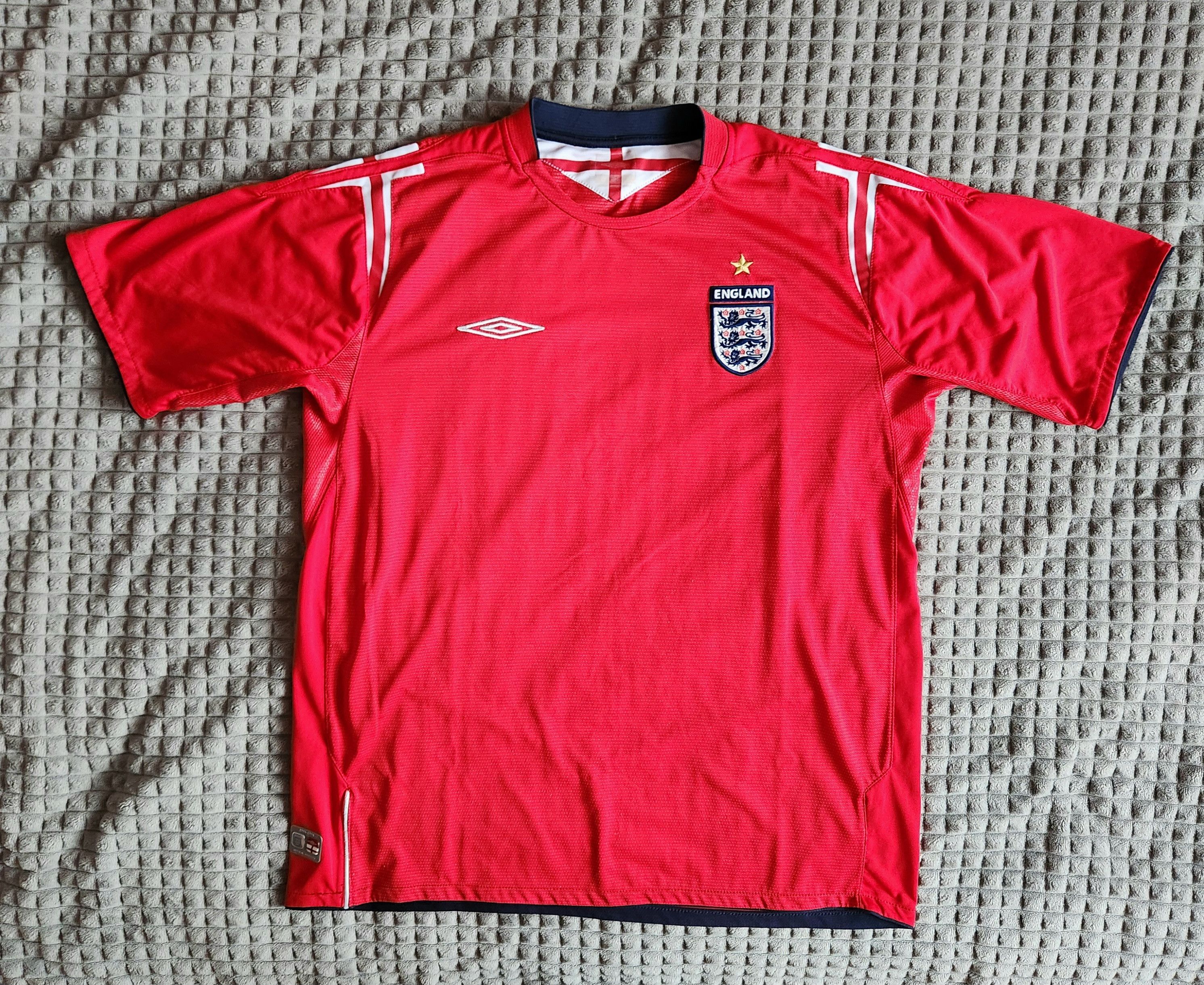 Umbro England 2004 Away Football Shirt Kit Jersey Red Umbro | Grailed