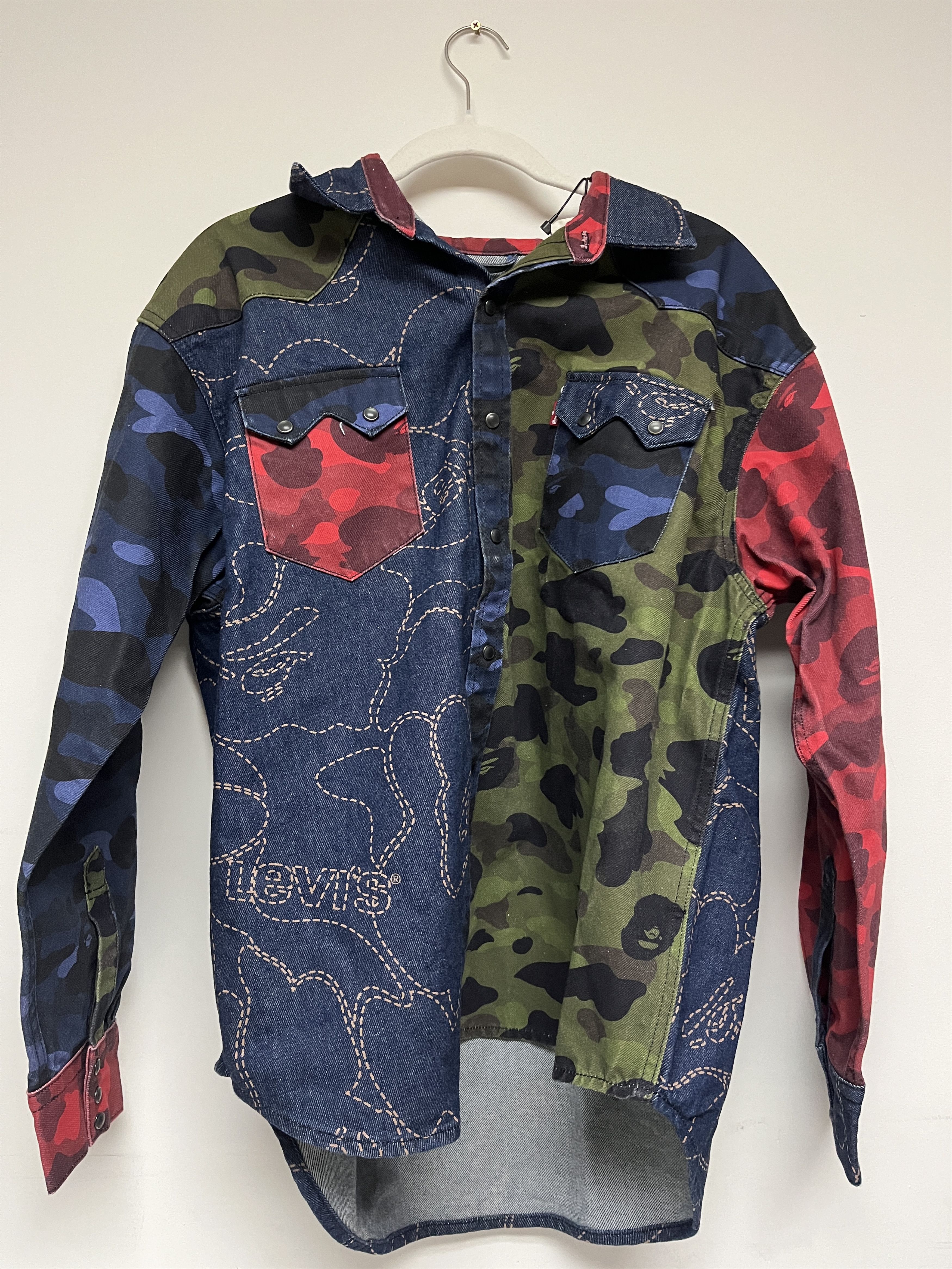 Bape BAPE x Levi's Button Up Camo Jacket | Grailed