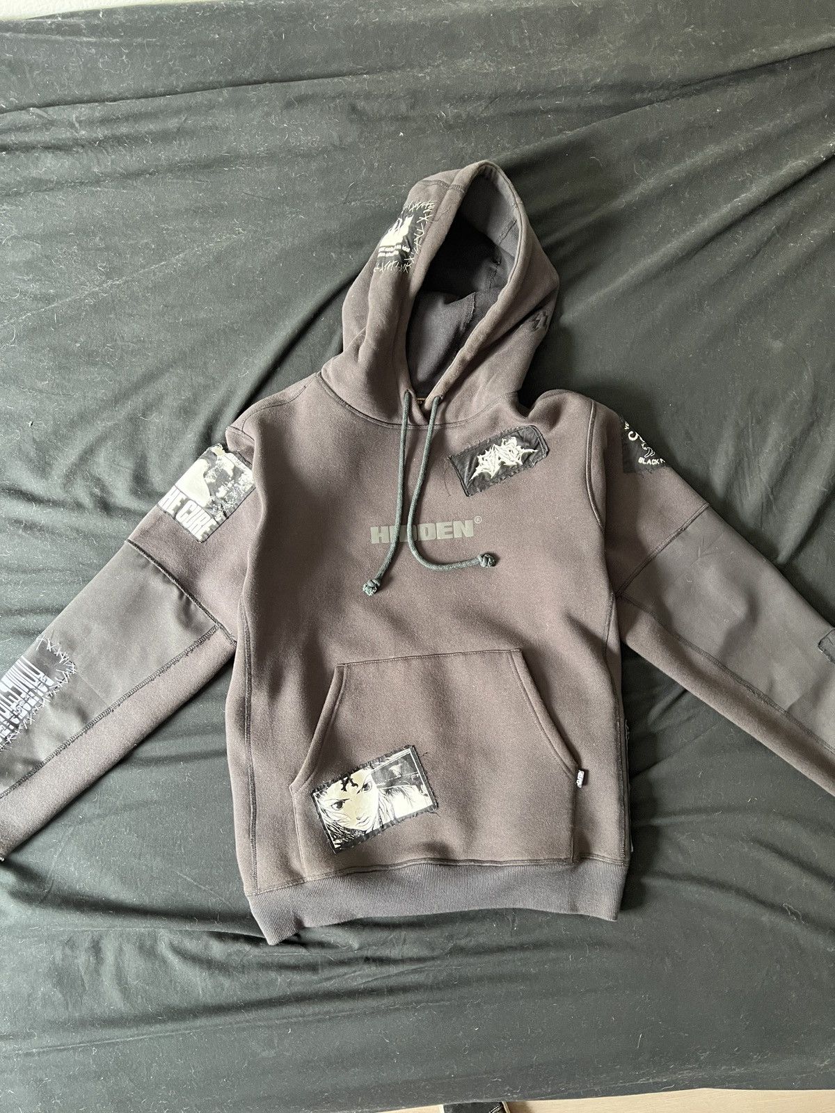 Hidden Characters Hidden Characters Patched Hoody | Grailed