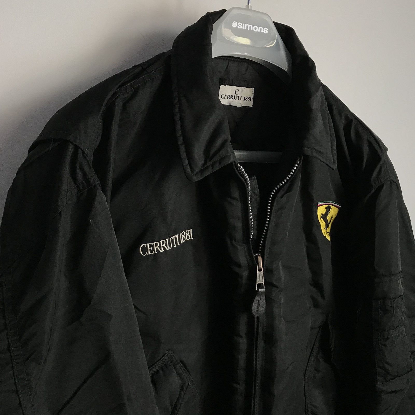Cerruti 1881 × Ferrari Mint! Black Ferrari Collab 80’s 90’s Basic ...