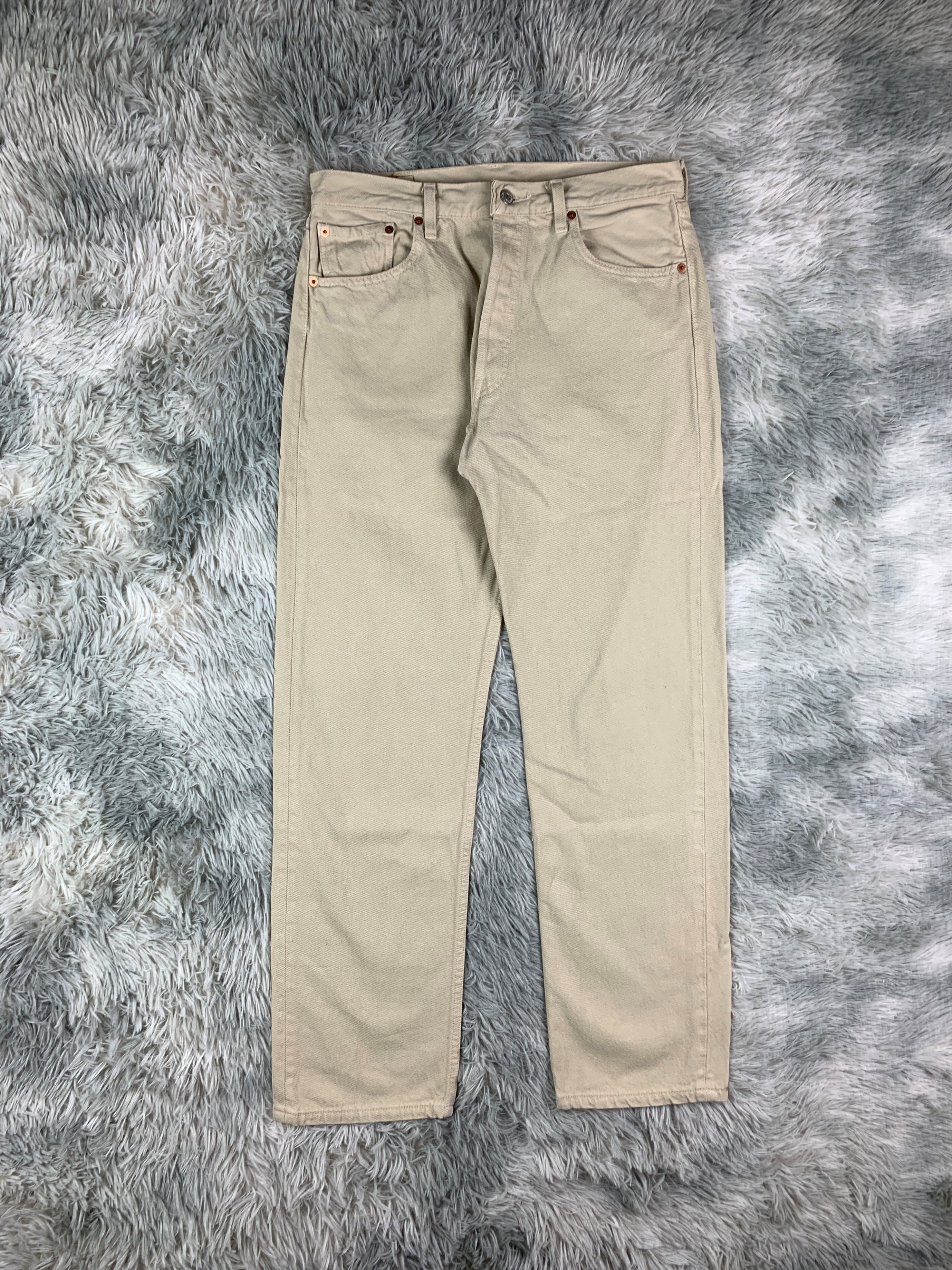 Levi's × Vintage Levi's 501 Vintage RARE y2k color Sand Beige Jeans ...