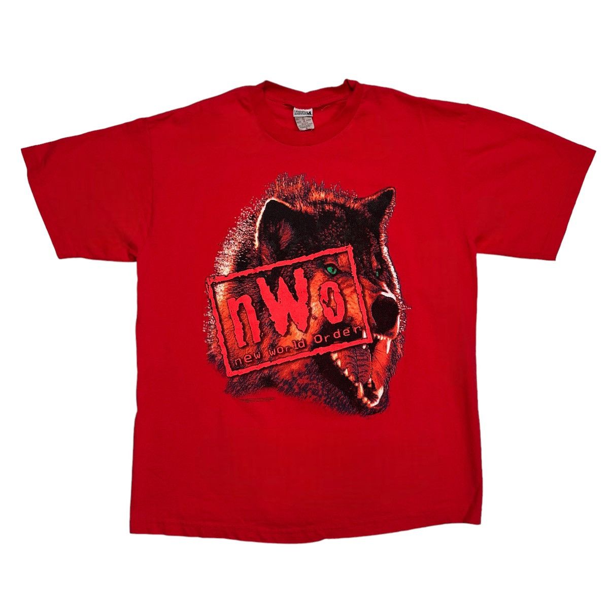 Vintage Vintage 90s NWO New World Order Wolf Pack WCW Shirt | Grailed
