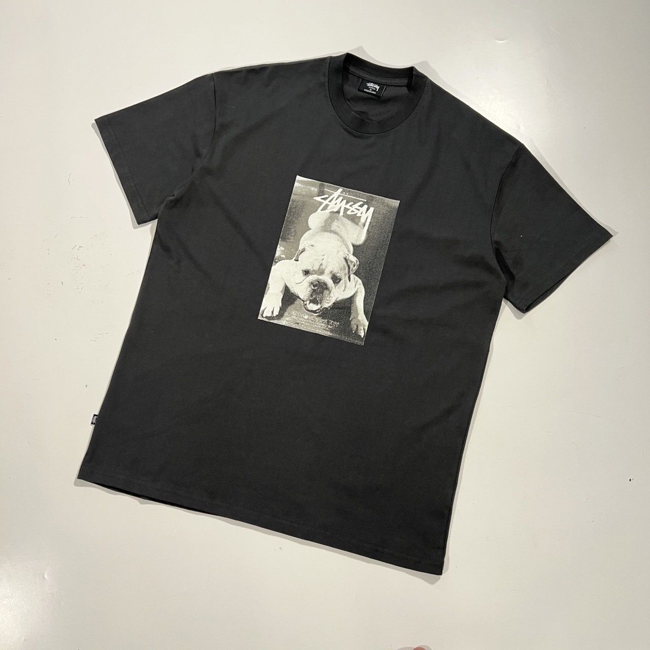 Streetwear × Stussy × Vintage Stussy Dog Photo Tee - Medium | Grailed