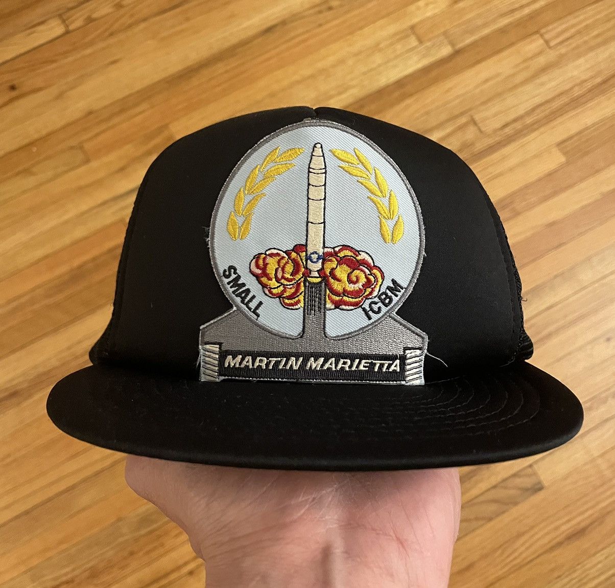 Hat × Vintage Vintage 80’s Martin Marietta Missile Launch Trucker Hat ...