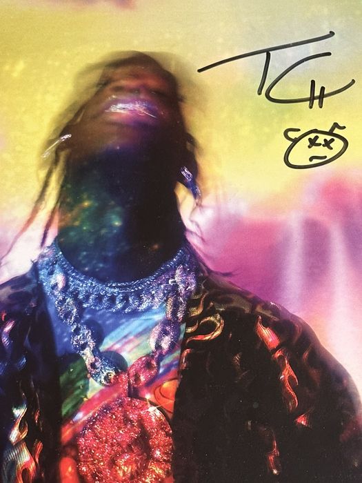 Travis Scott Travis Scott Signed Lithograph | Grailed
