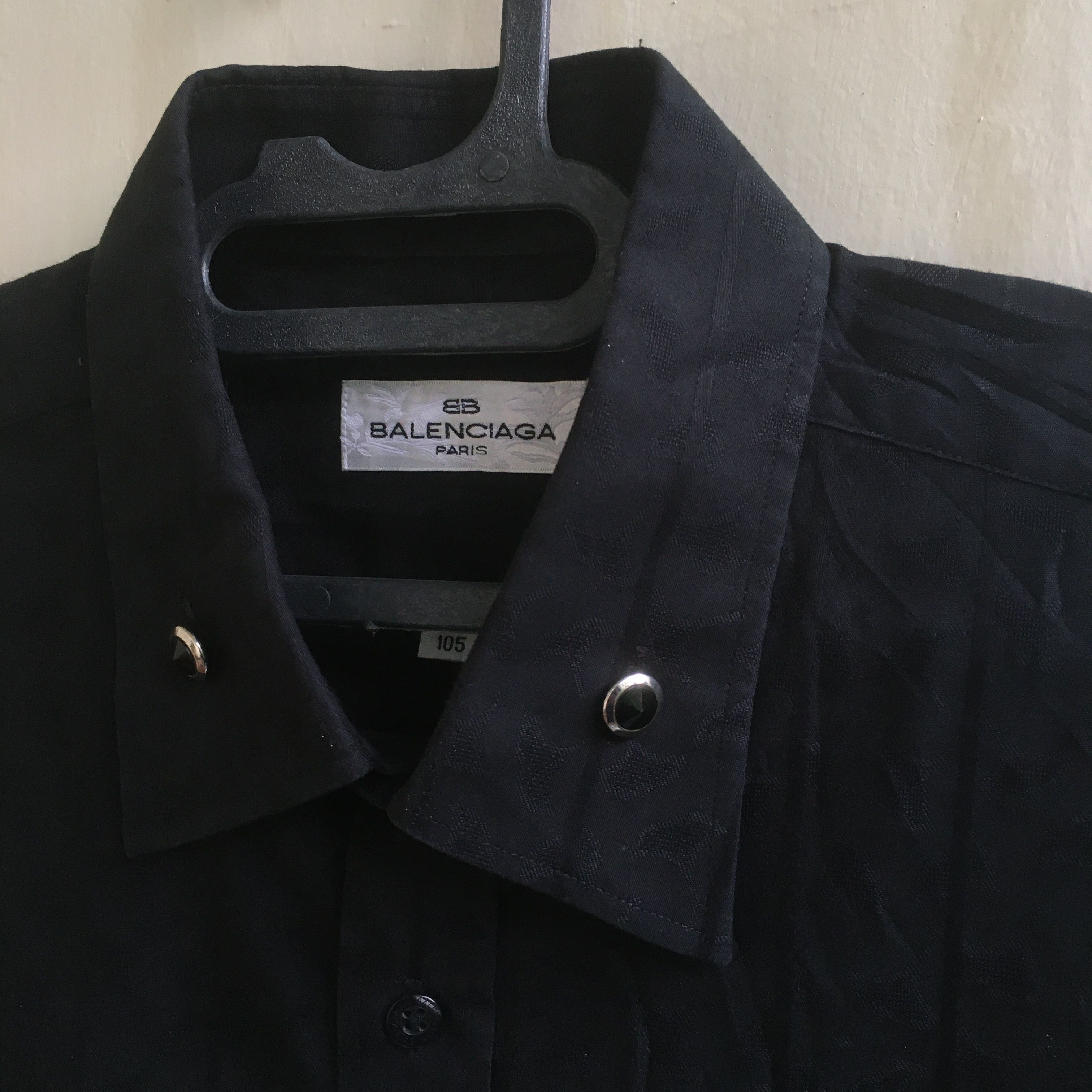 Balenciaga × Vintage VTG BALENCIAGA PATTERN BLACK ON BLACK | Grailed