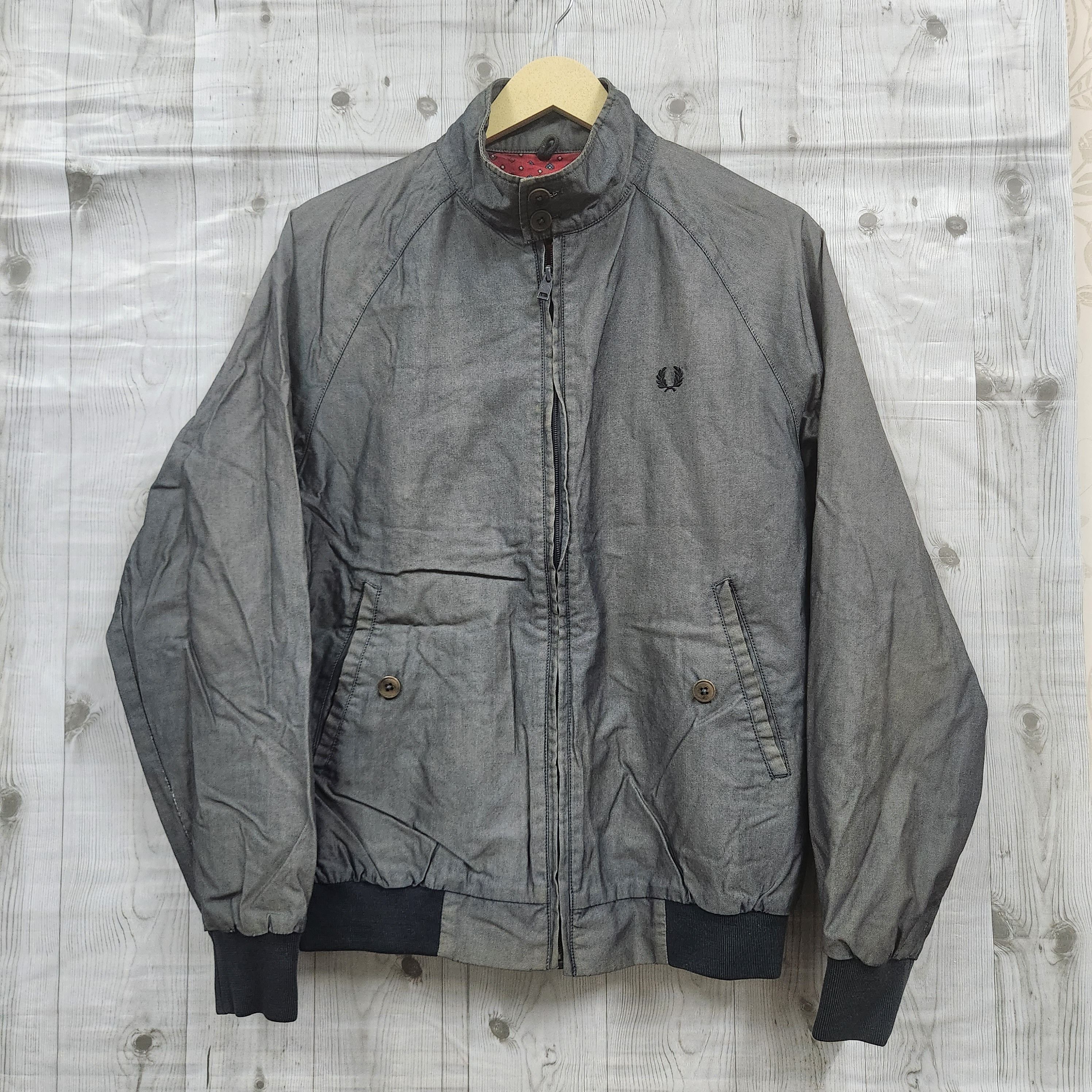 Drakes × Fred Perry Fred Perry X Drake's London Bomber Sweater Jacket ...