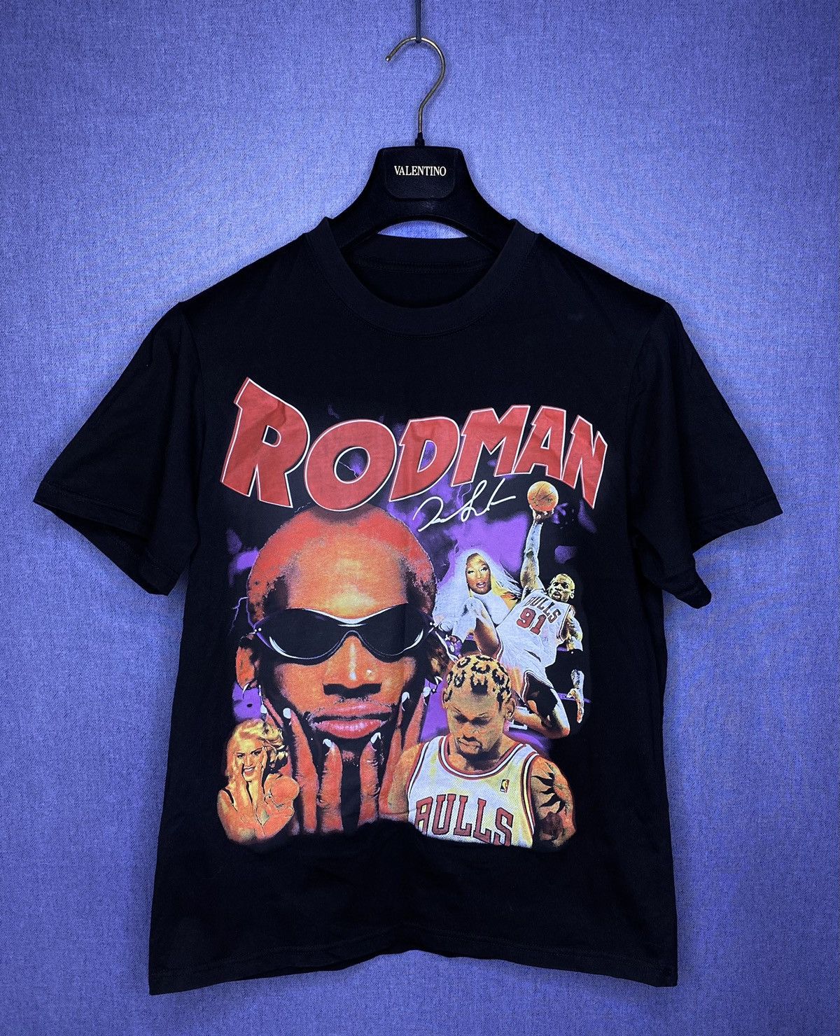 NBA × Vintage Dennis Rodman Vintage T Shirt NBA Rodzilla | Grailed