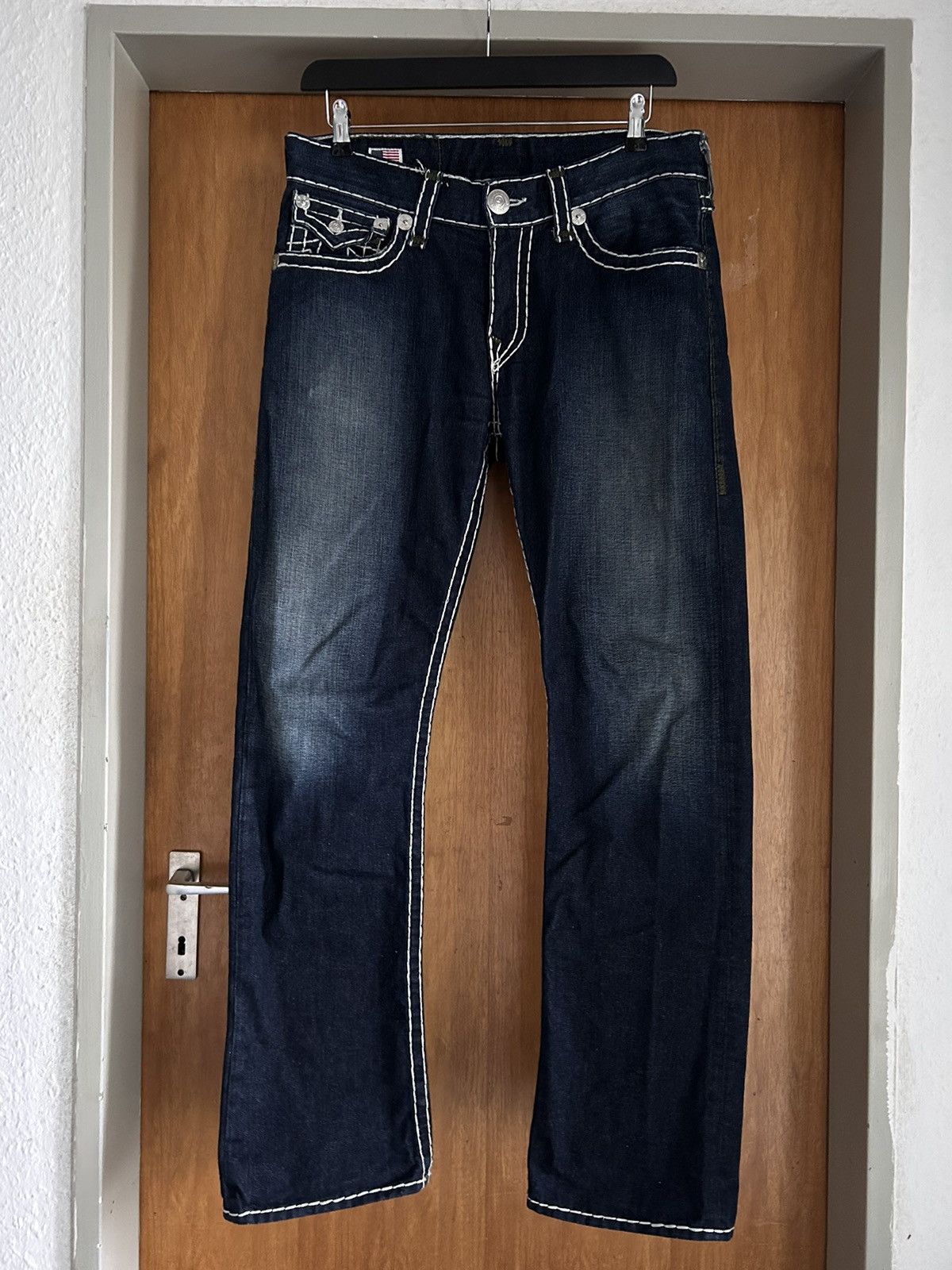 True Religion Ricky Super T triple stitching bootcut jeans | Grailed