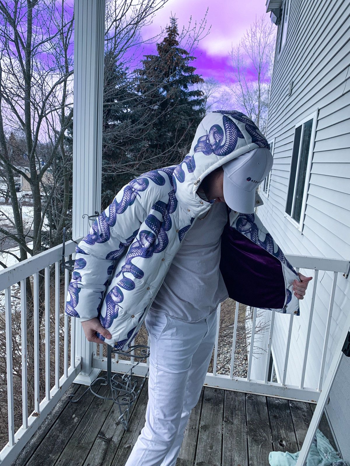 Other Vira Exlusive purple cobra coat | Grailed