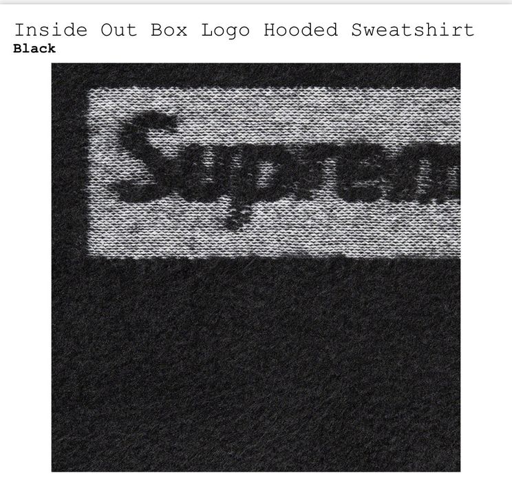 Supreme Inside Out Box Logo Hooded Sweatshirt | Grailed