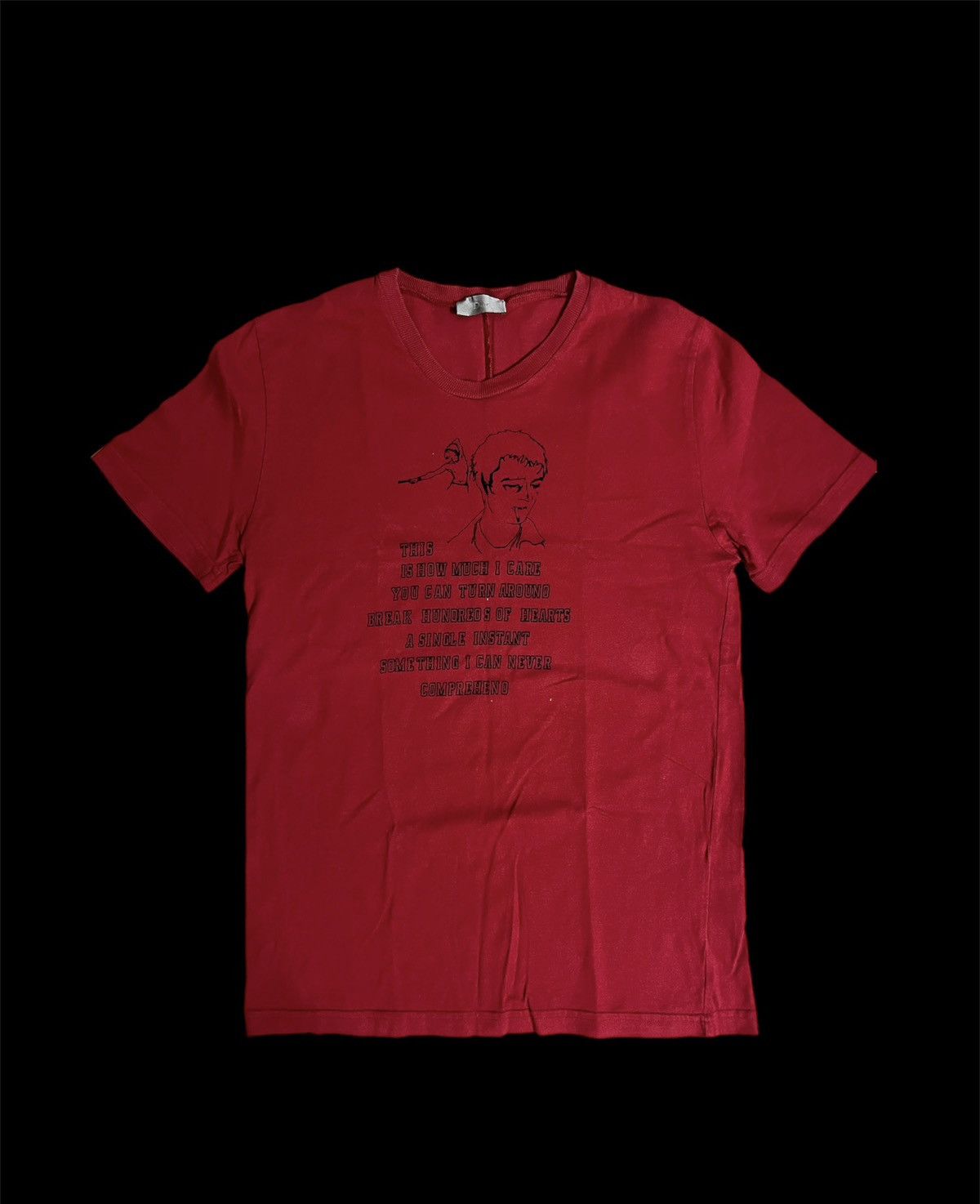 Dior × Hedi Slimane dior homme AW05 ‘in the morning’ tee | Grailed