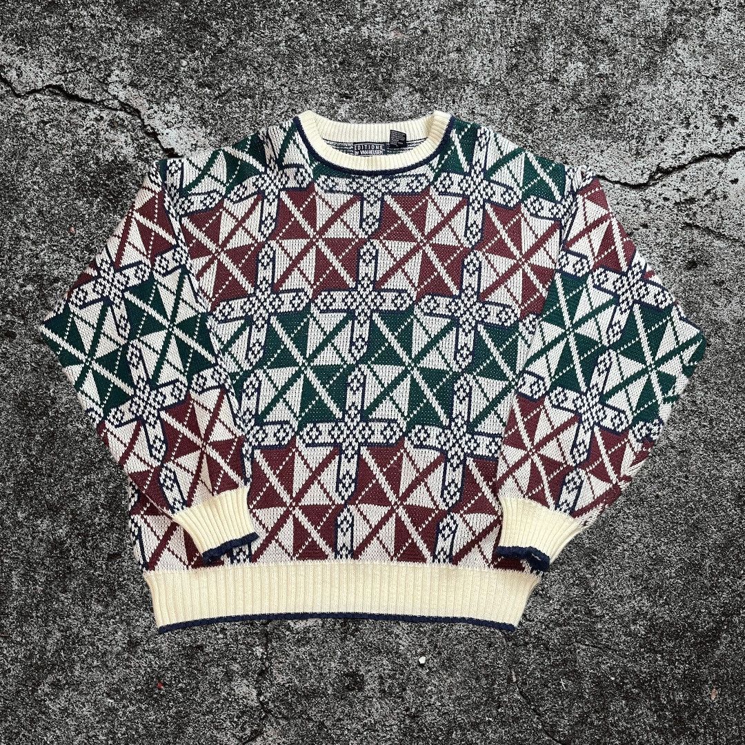 Art × Japanese Brand × Vintage Vintage 80s Abstract Art Checkered ...