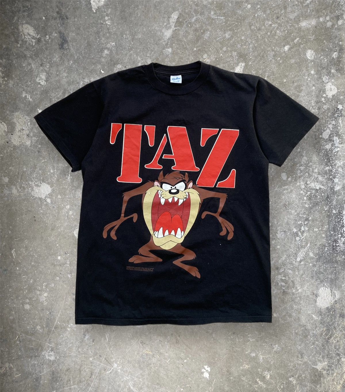 Cartoon Network × Movie × Vintage Vintage 1992 Taz Black Tee Looney ...