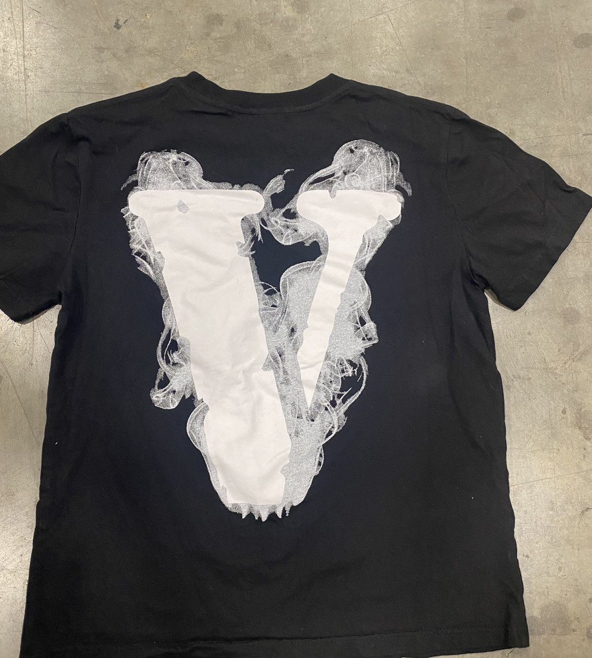 Designer × Vlone VLone No Smoke angel smoking usa rare t shirt washed | Grailed