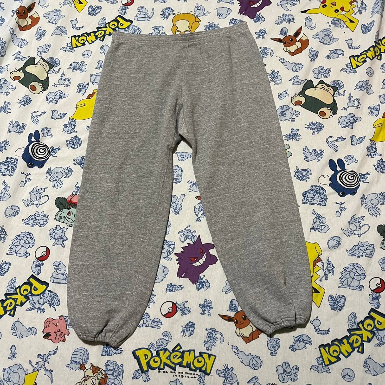 Made In Usa × Vintage Vintage 80s Bassett-Walker Grey Cotton Sweatpants ...