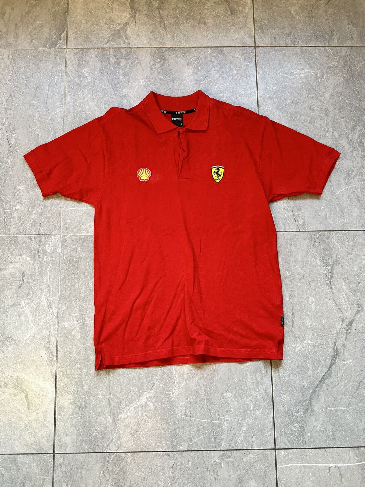 Ferrari × Formula 1 × Racing 02’ OG Ferrari F1 - vintage racing Polo ...