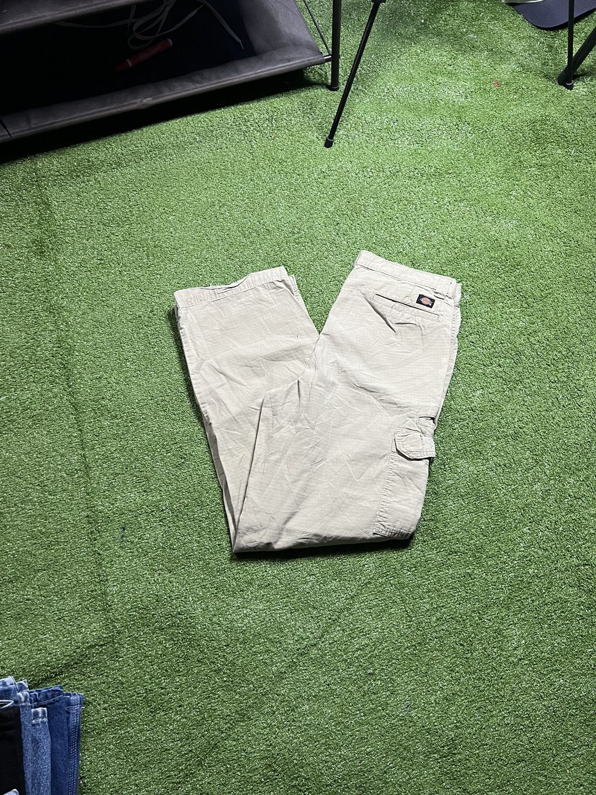 Dickies × Streetwear × Vintage vintage dickies small logo beige chino ...