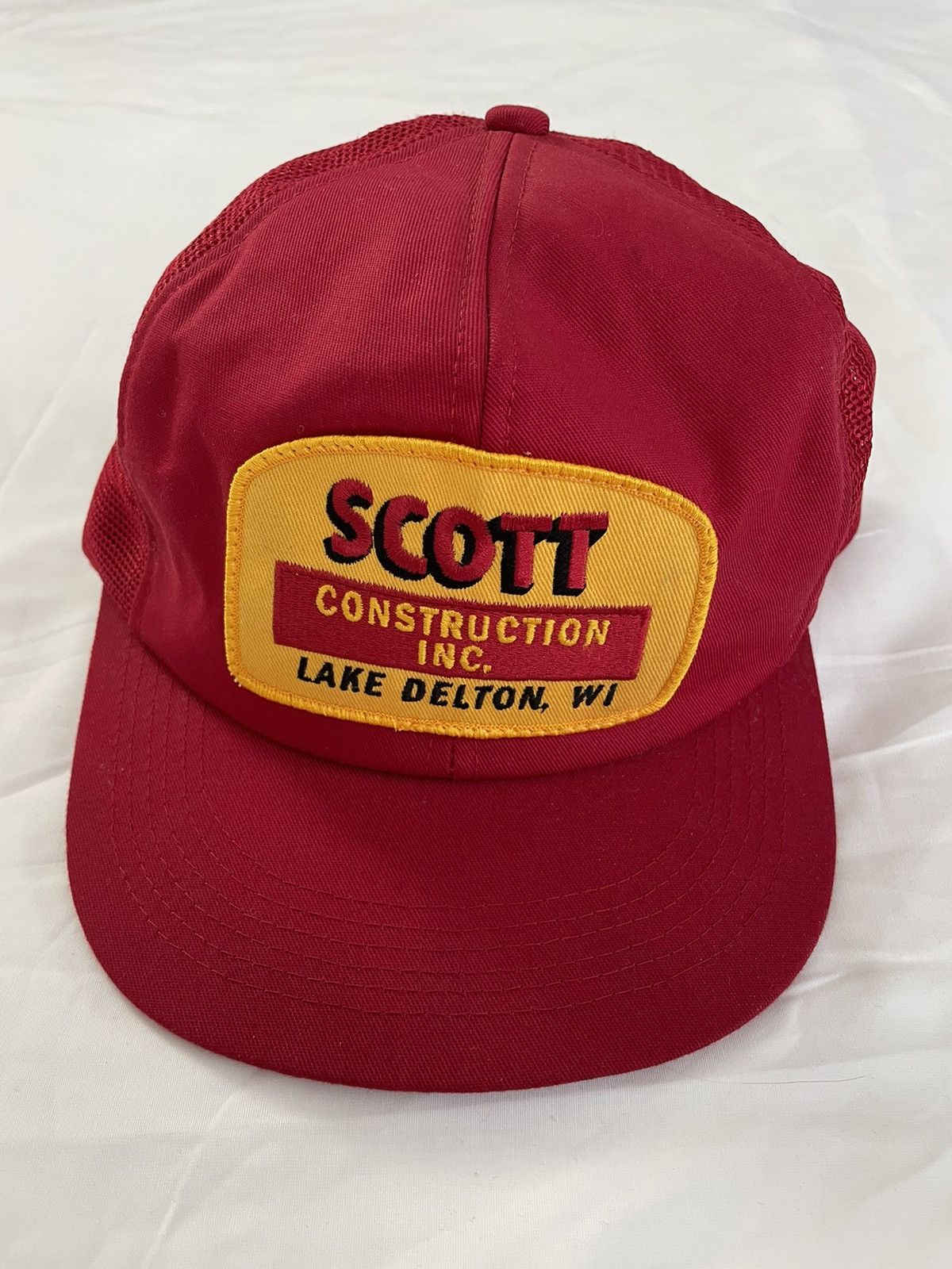 Trucker Hat × Vintage Scott Construction Trucker Hat | Grailed