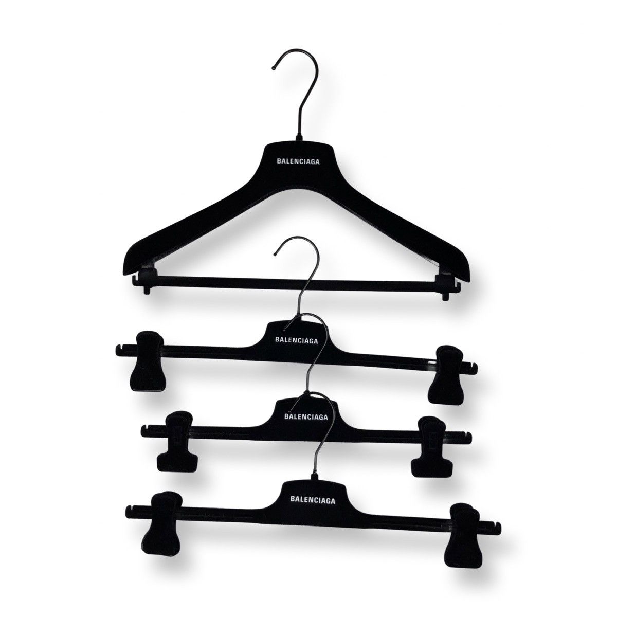 Balenciaga Balenciaga Logo Velour Hangers | Grailed
