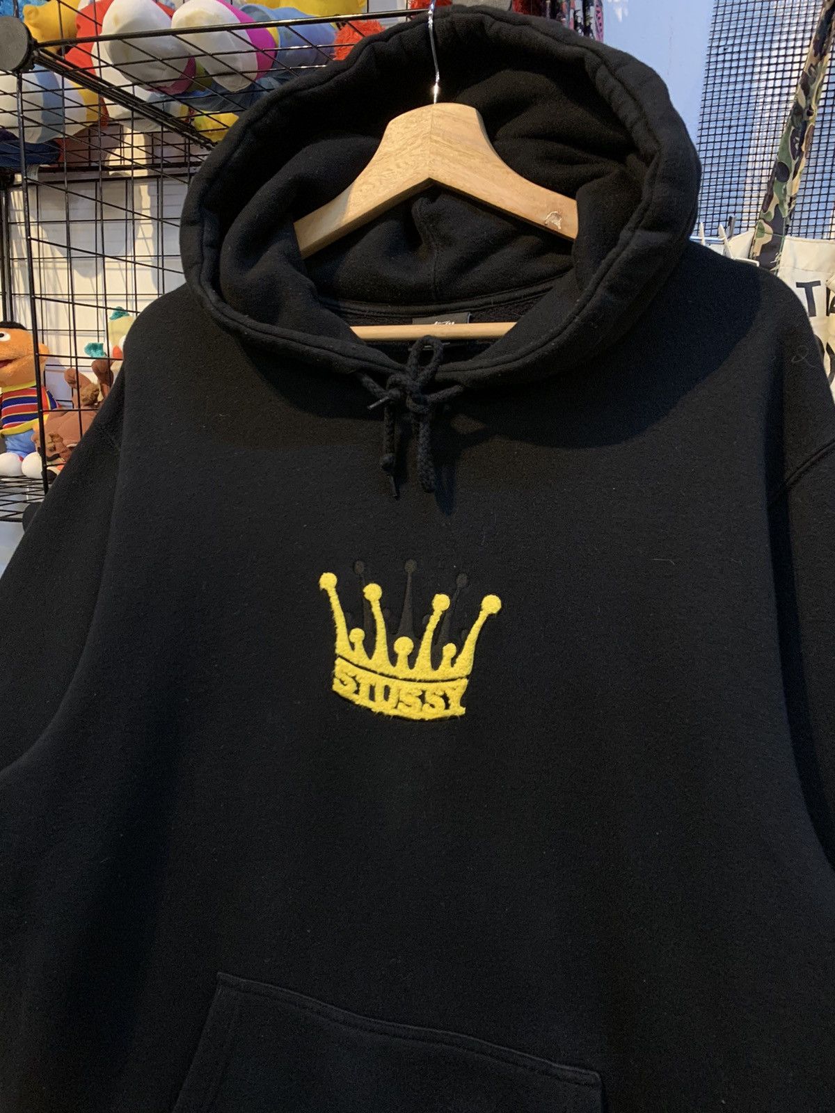 Stussy Vintage stussy crown hoodie pullover embroidery | Grailed