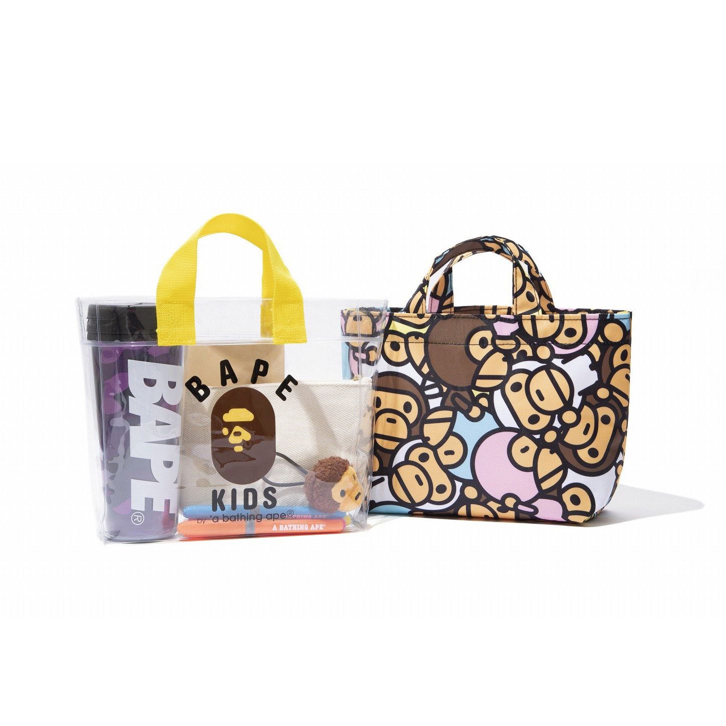 Bape 🔥 BAPE BABY MILO TOTE BAG + BAPE KIDS MINI BAG SET | Grailed