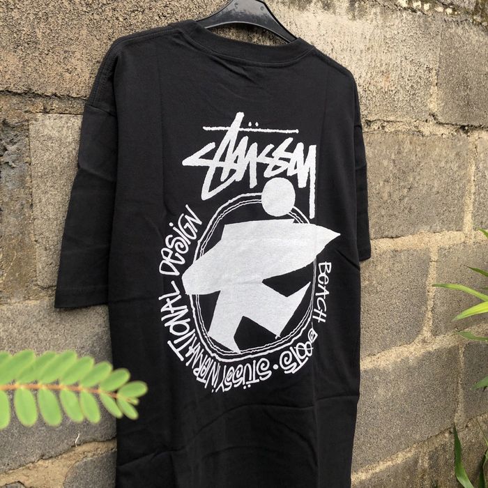 Stussy Stussy " BEACH ROOTS " Tee - Black | Grailed