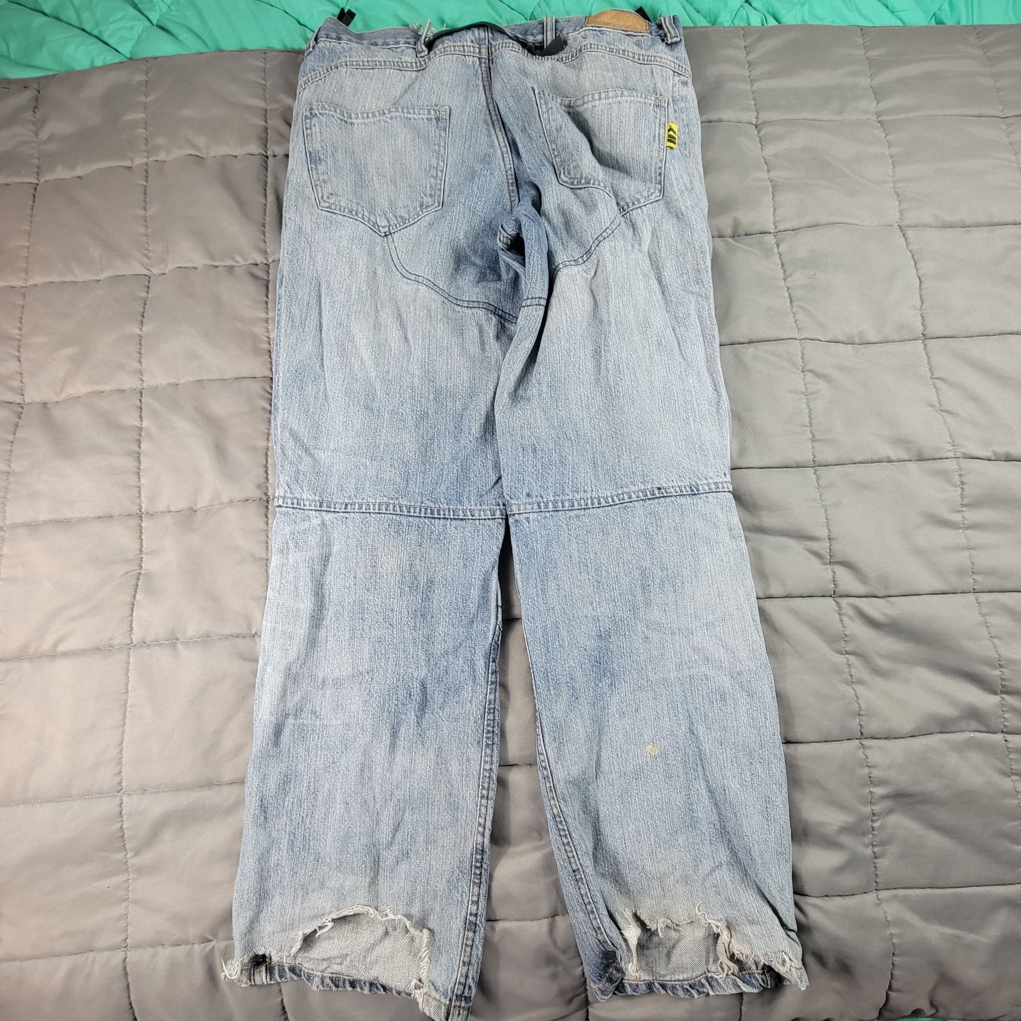 Other Bilt Iron Workers Mens 38 Motorcycle Pants Blue Kevlar Lined ...