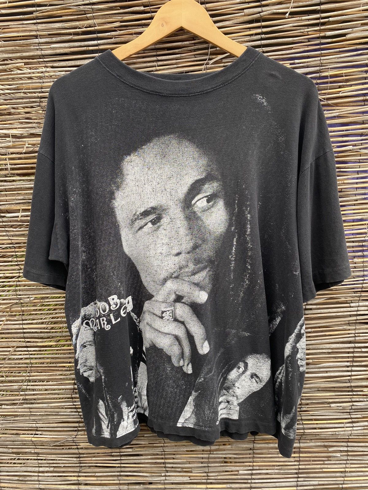 Vintage Vintage Faded black Bob Marley T-shirt | Grailed