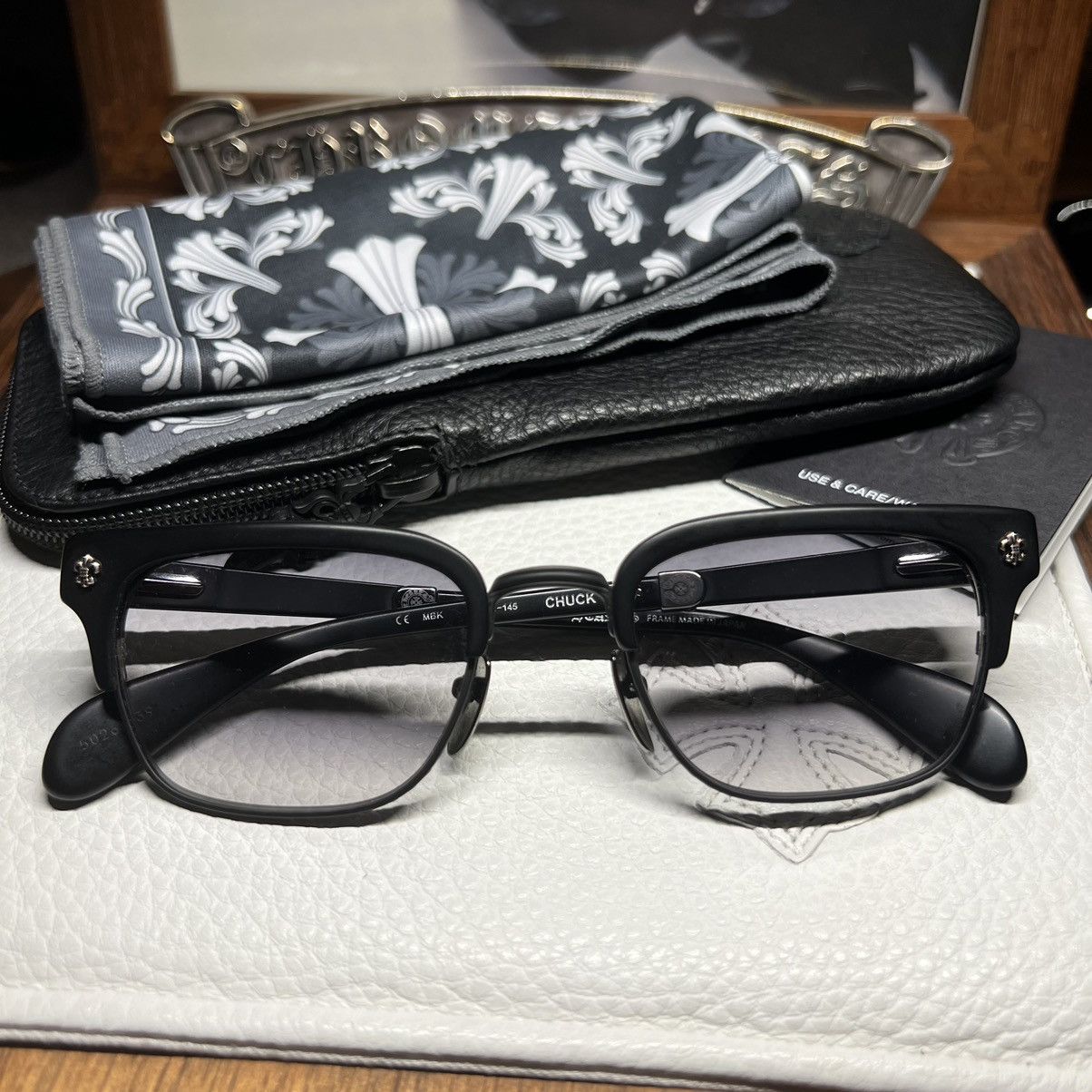 Chrome Hearts Chuck Chrome Hearts Glasses | Grailed