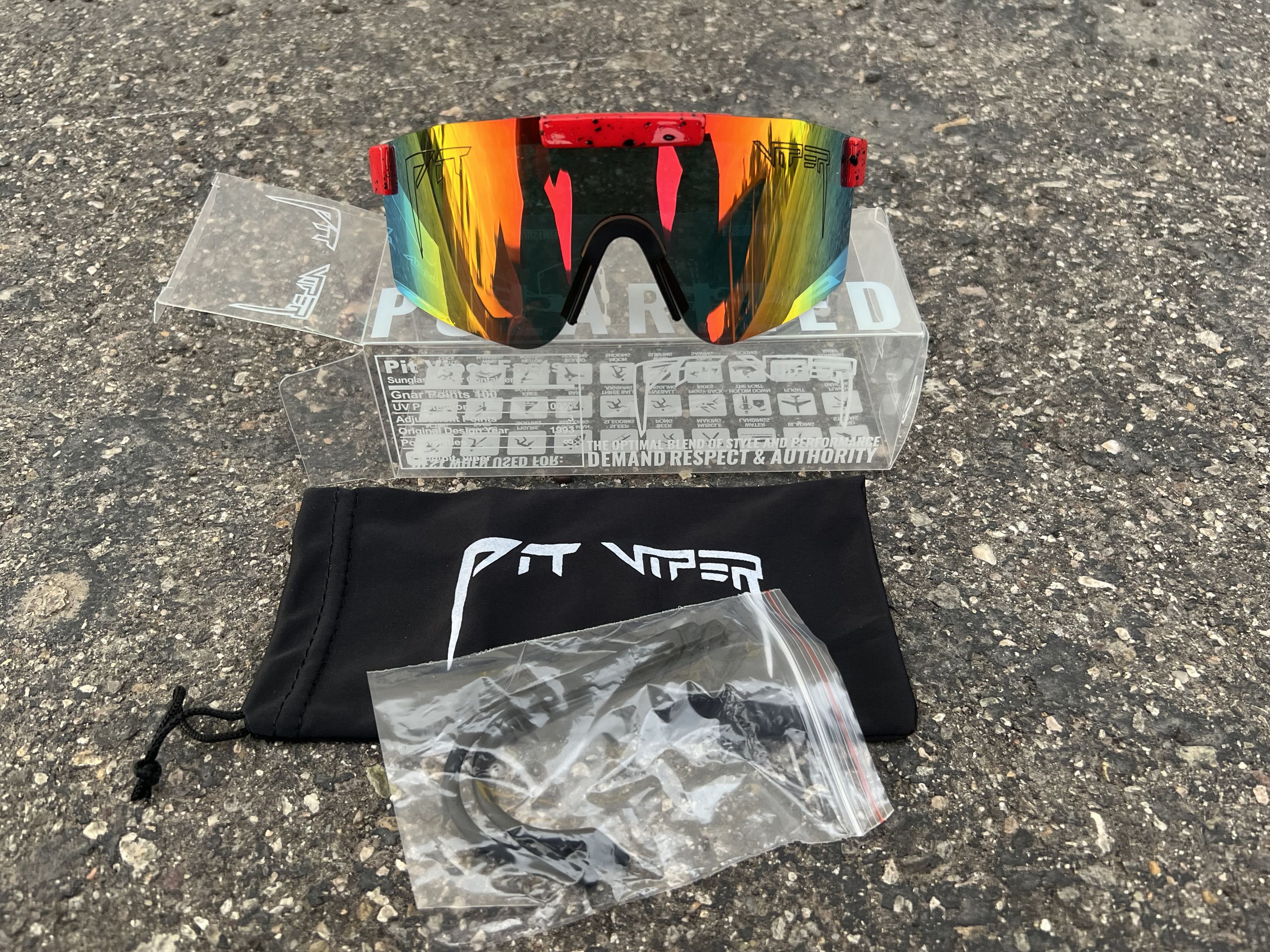 Pit Viper New Pit Viper The Originals Hotshot Polarized Sunglasses Red ...