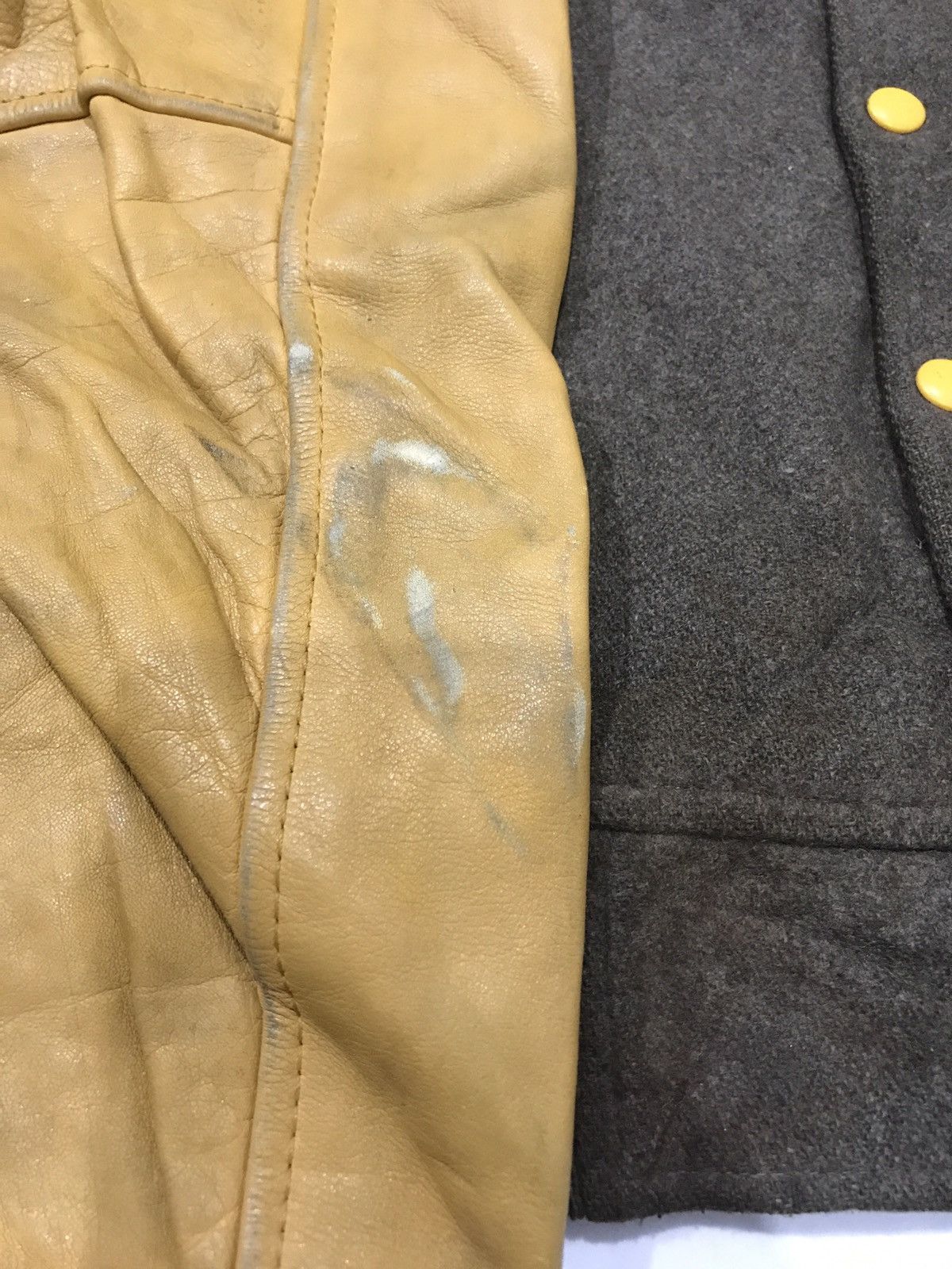 Vintage Vintage Mac Beth Streetwear Leather Sleeve Varsity Jacket | Grailed