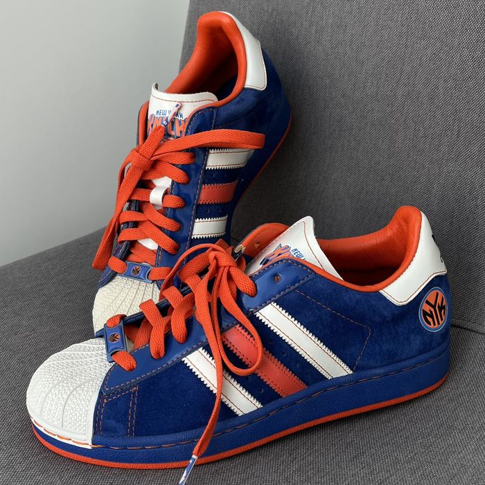 Adidas Adidas superstar nba new york knicks vintage deadstock | Grailed