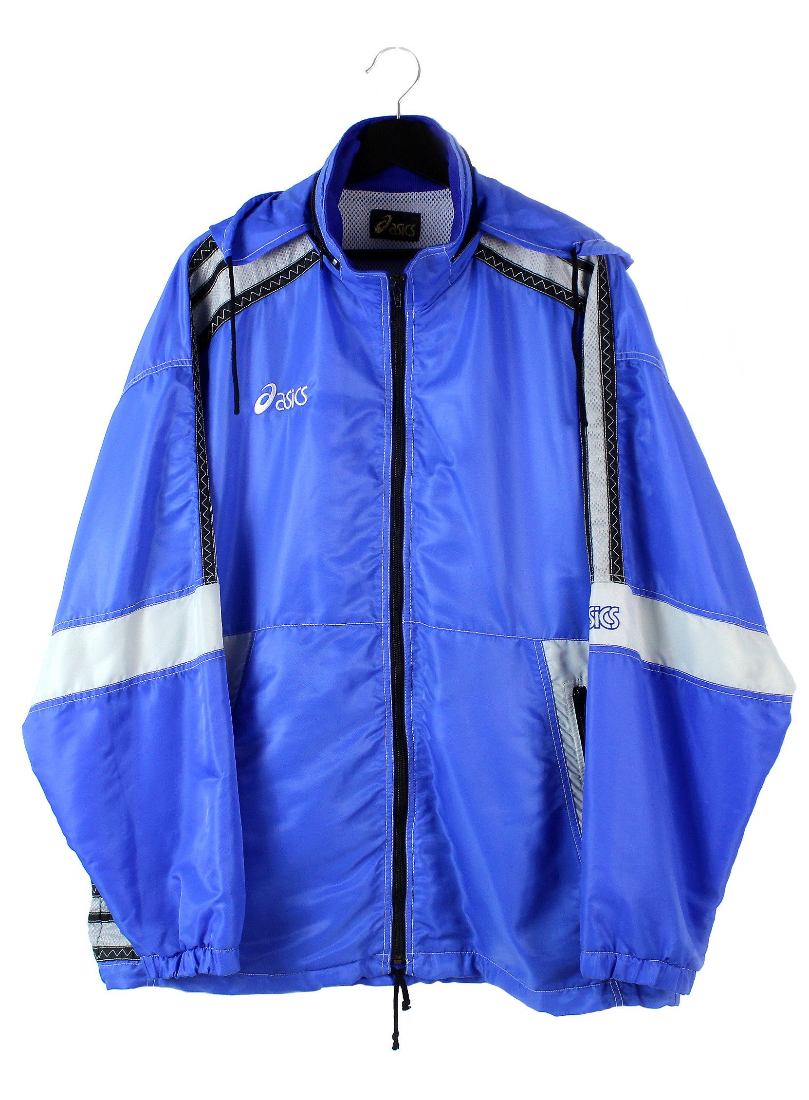 Asics × Rare × Vintage 90s vintage ASICS jacket windbreaker soft shell ...
