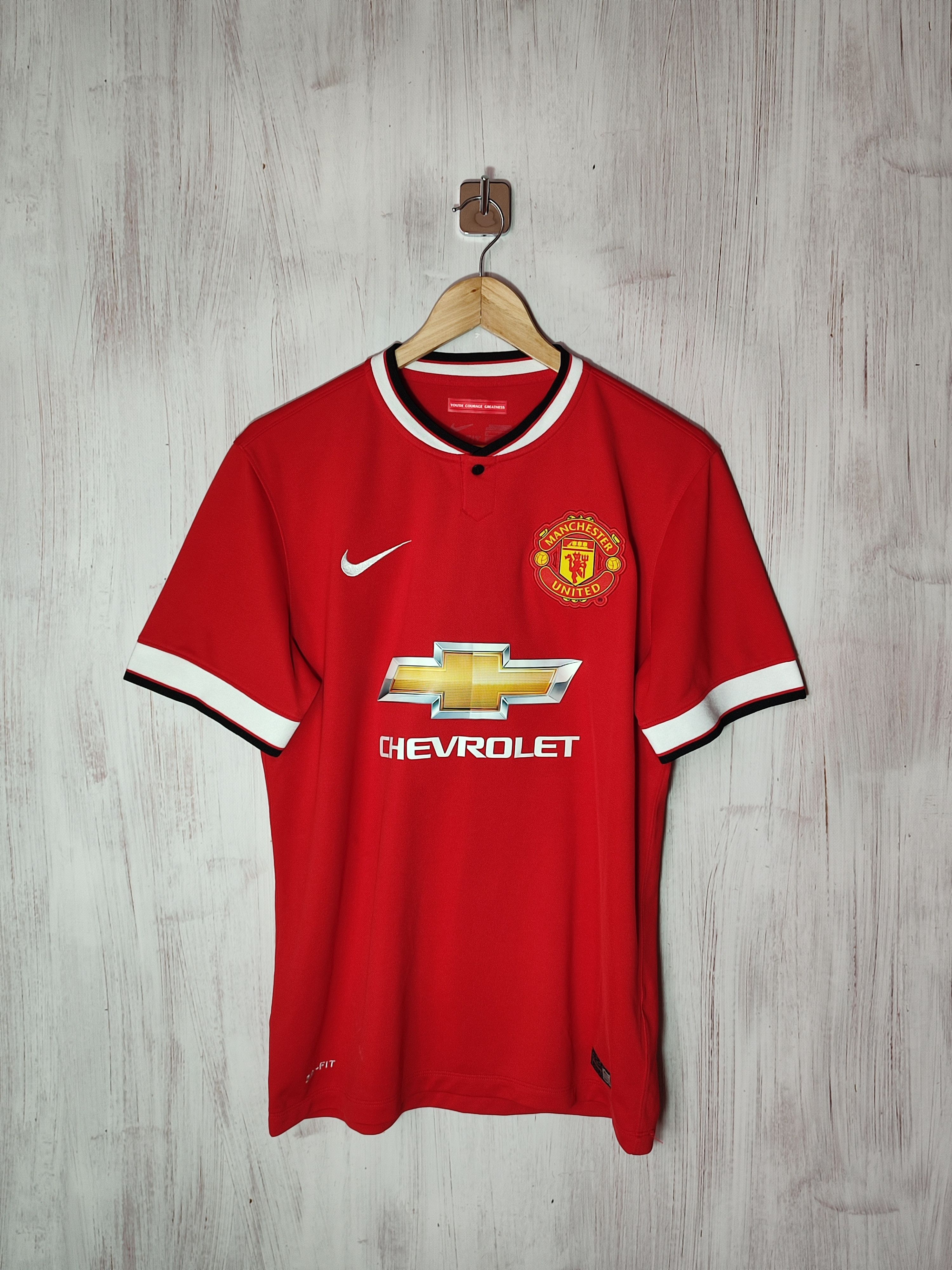 Nike Manchester United 2014 2015 home shirt jersey soccer kit tee | Grailed