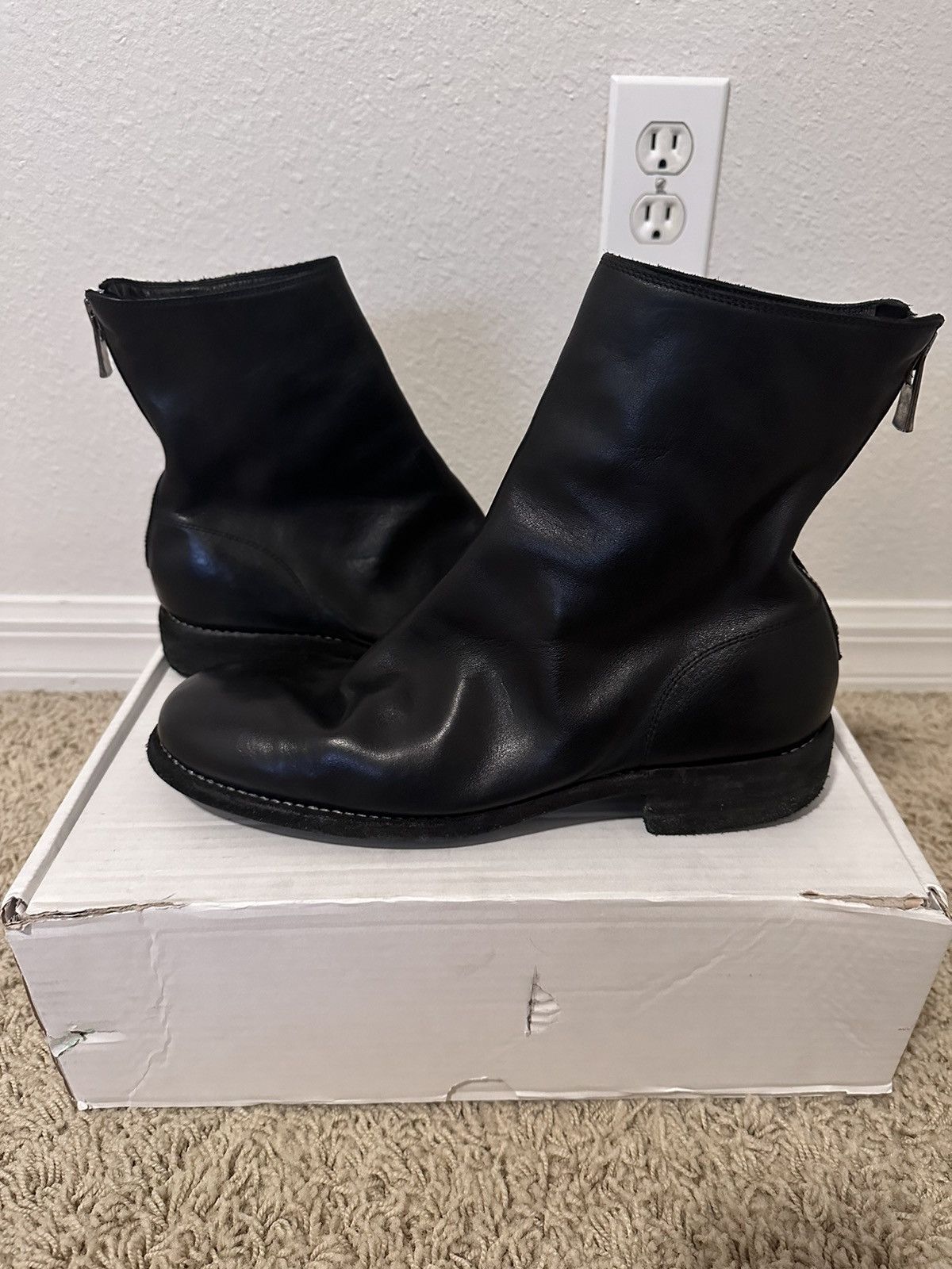 Guidi Black Leather Guidi 986 Back Zip Boot | Grailed