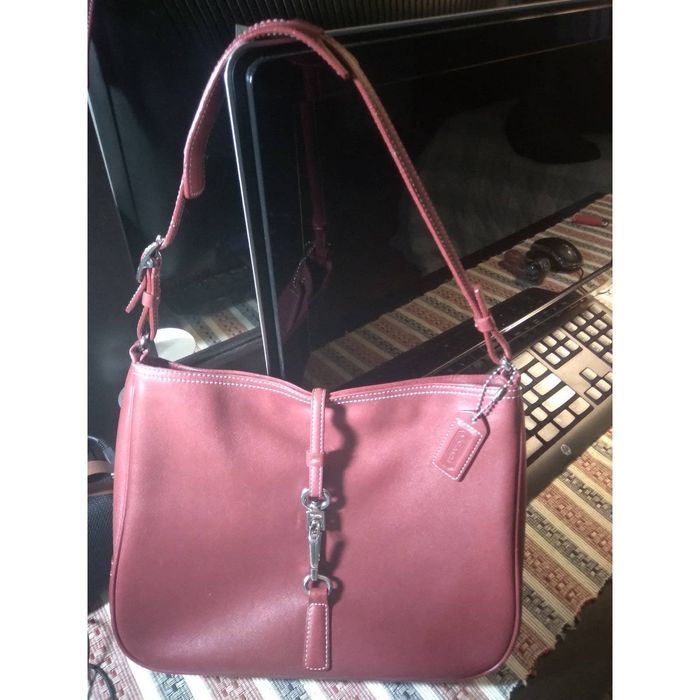Coach Vintage Coach Wine Red Leather Shoulder Bag and Wallet | Grailed