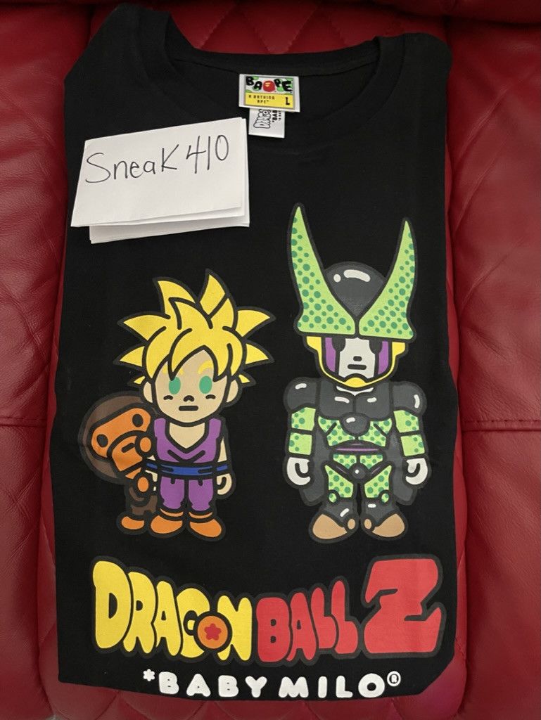 Bape Bape x Dragon Ball Z Milo Gohan and Cell Tee | Grailed