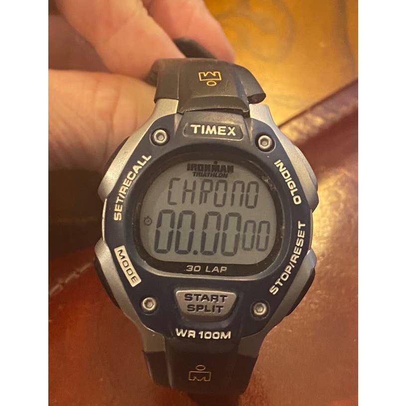 Timex Men's 42mm Timex Ironman Triathlon Watch, 30 Lap, WR 100M | Grailed