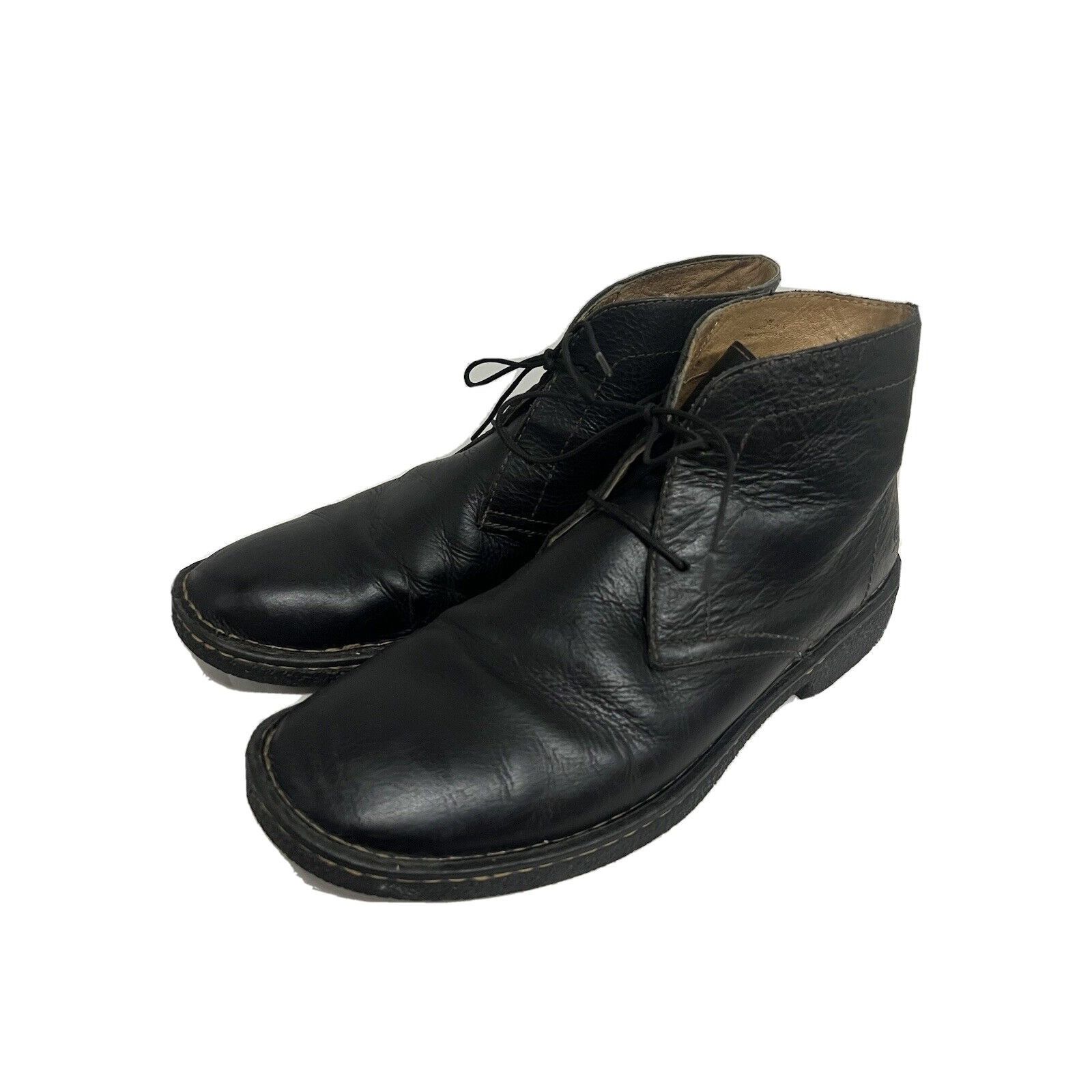 Born Born Harrison Mens Black Pebbled Leather Ankle Chukka Boots | Grailed