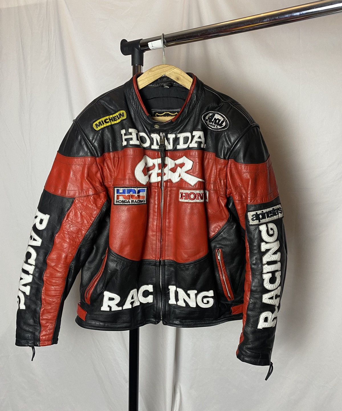 Honda × Racing × Vintage Vintage Honda Racing leather jacket | Grailed