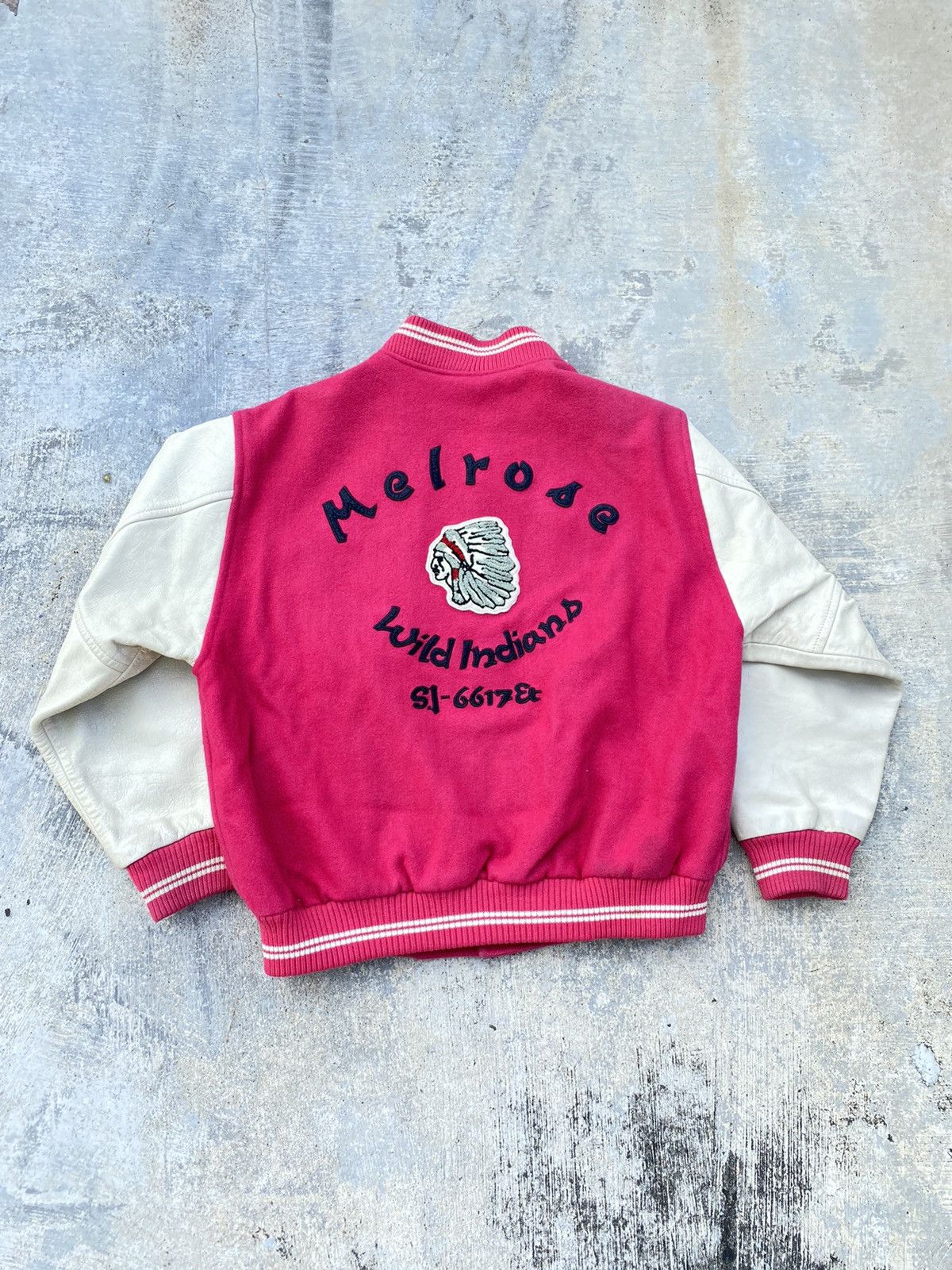 Melrose × Varsity Jacket × Vintage VINTAGE MELROSE INDIAN APACHE COWBOY ...