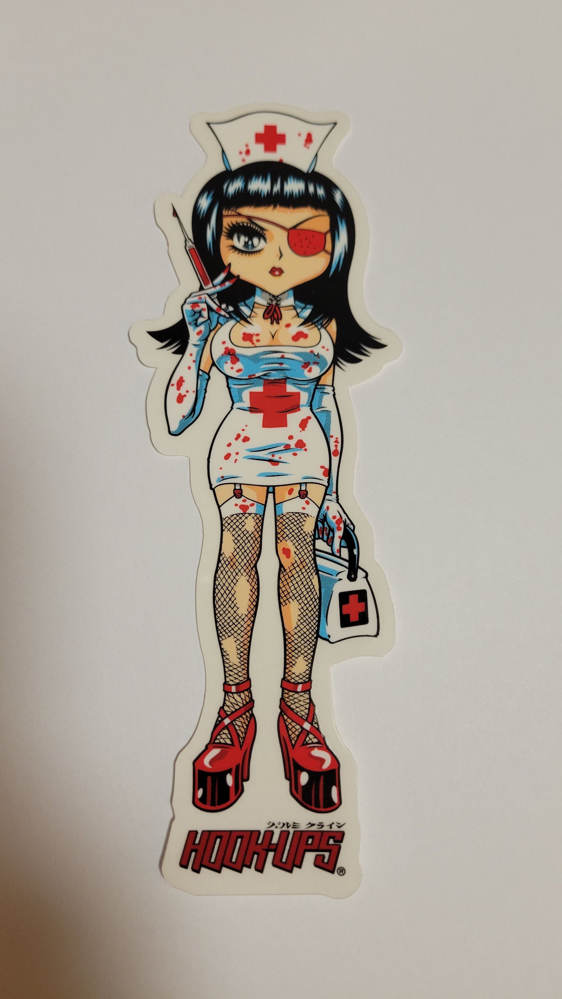 Hook-Ups JEREMY KLEIN BLOODY NURSE STICKER SUPREME FUCT ANIME DEMON ...